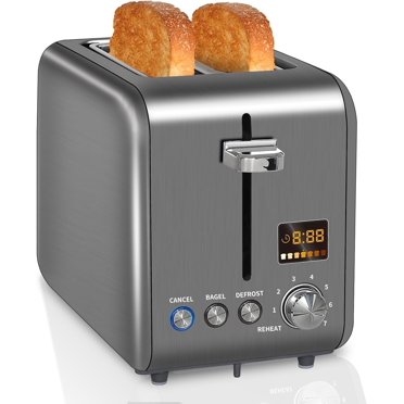 WHALL® Electric Touchscreen Toaster - 4 Slice Stainless Steel Toaster ...