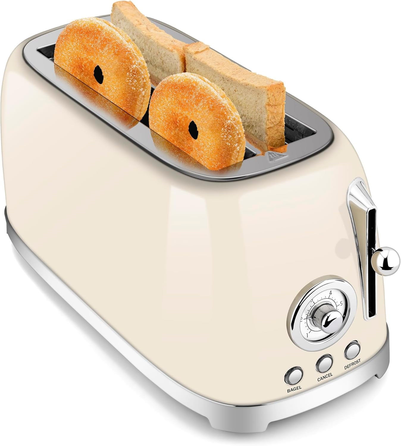 **toaster 4 slice wide slot, stainless steel bread bagel toasters ...