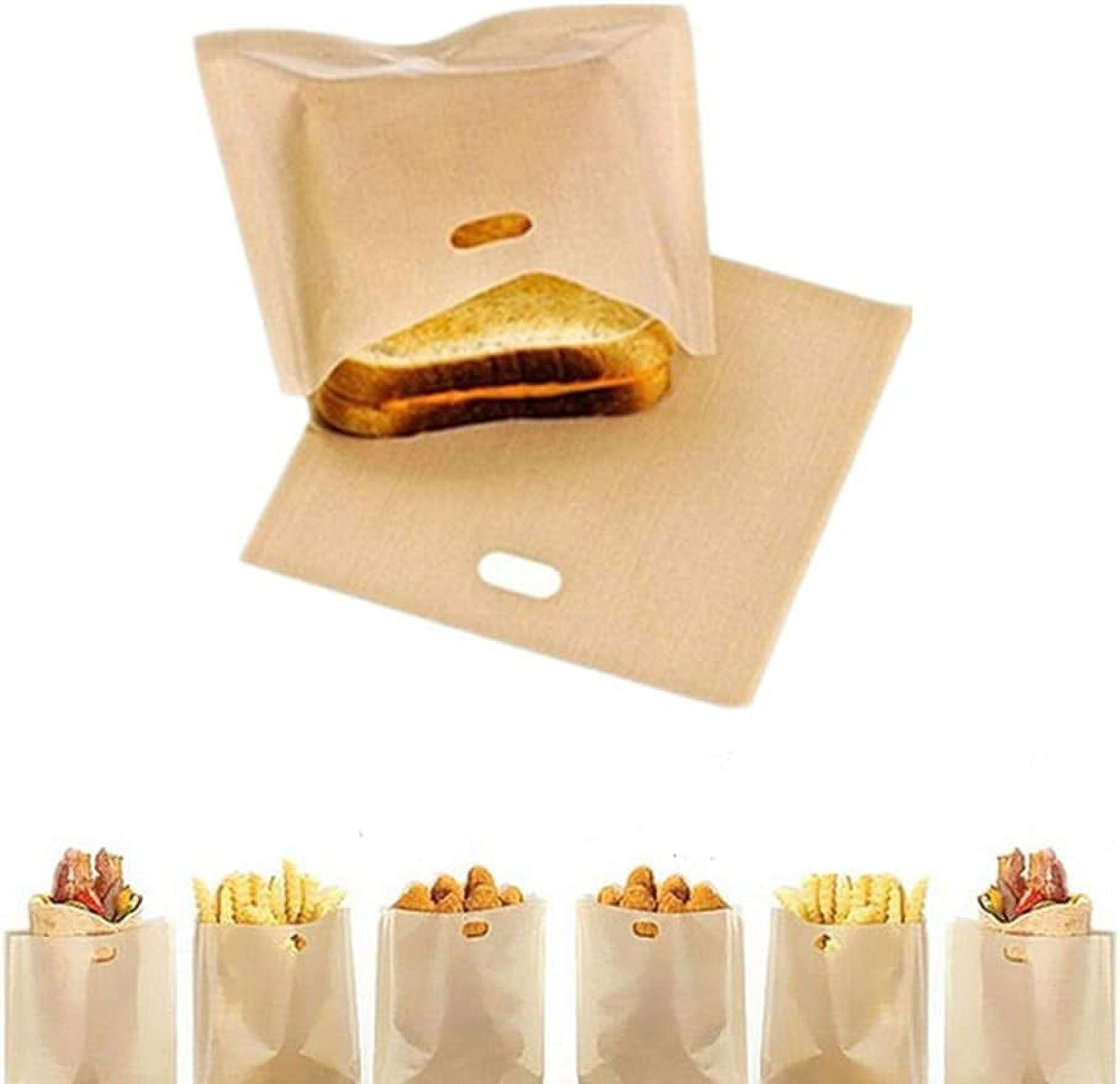 Toaster Bags, 10Pcs Reusable Non-Stick Sandwich Toaster Bags Washable ...
