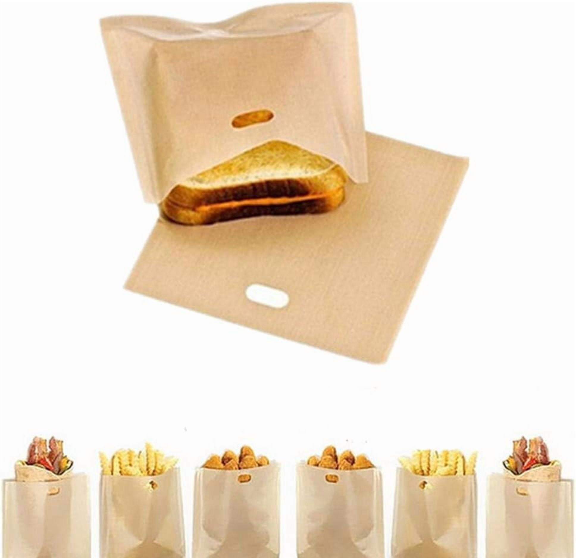 Toaster Bags, 10pcs Reusable Non-Stick Sandwich Toaster Bags Washable ...