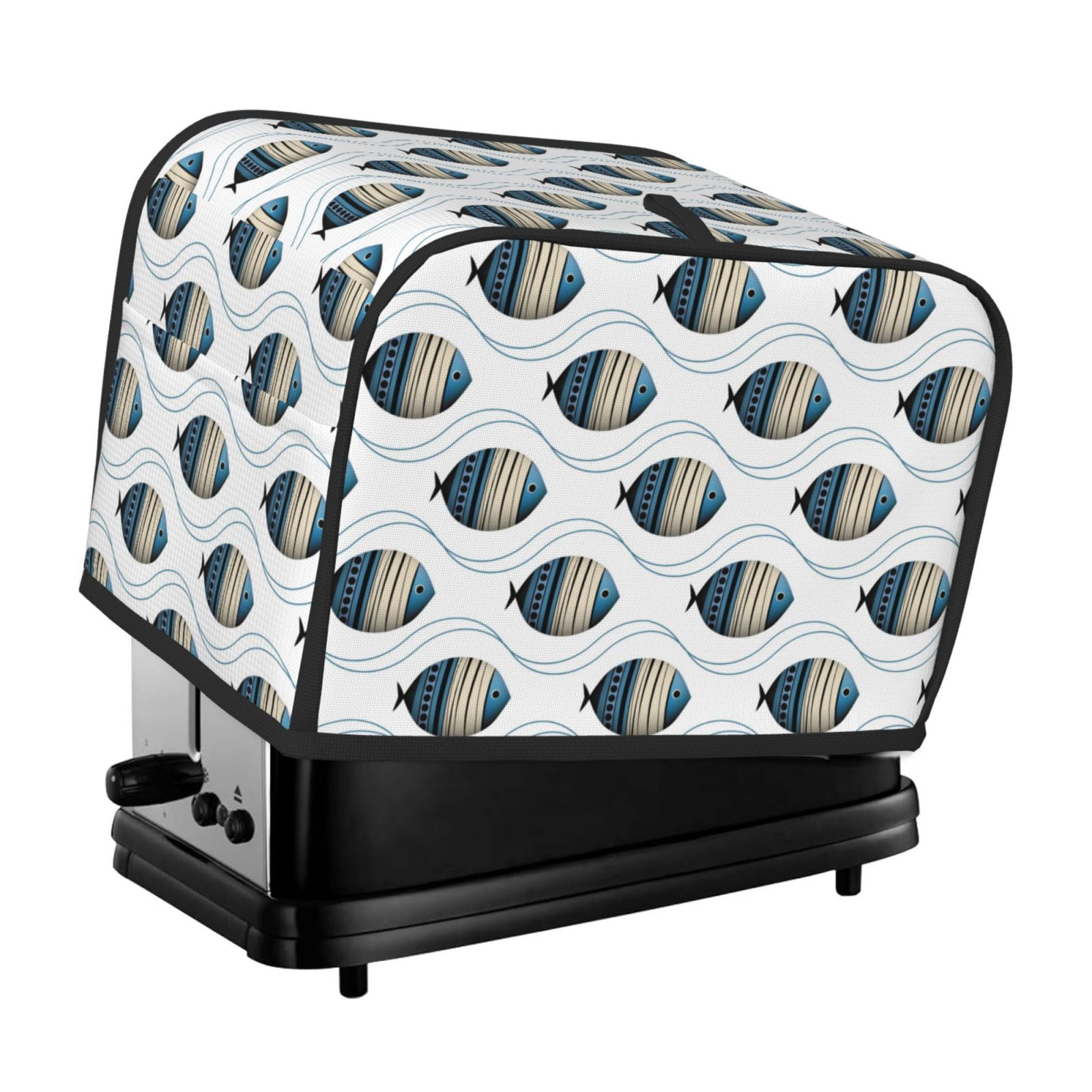 Toaster Cover 2 Slice - Blue swimming fish Kitchen Bread Machine ...
