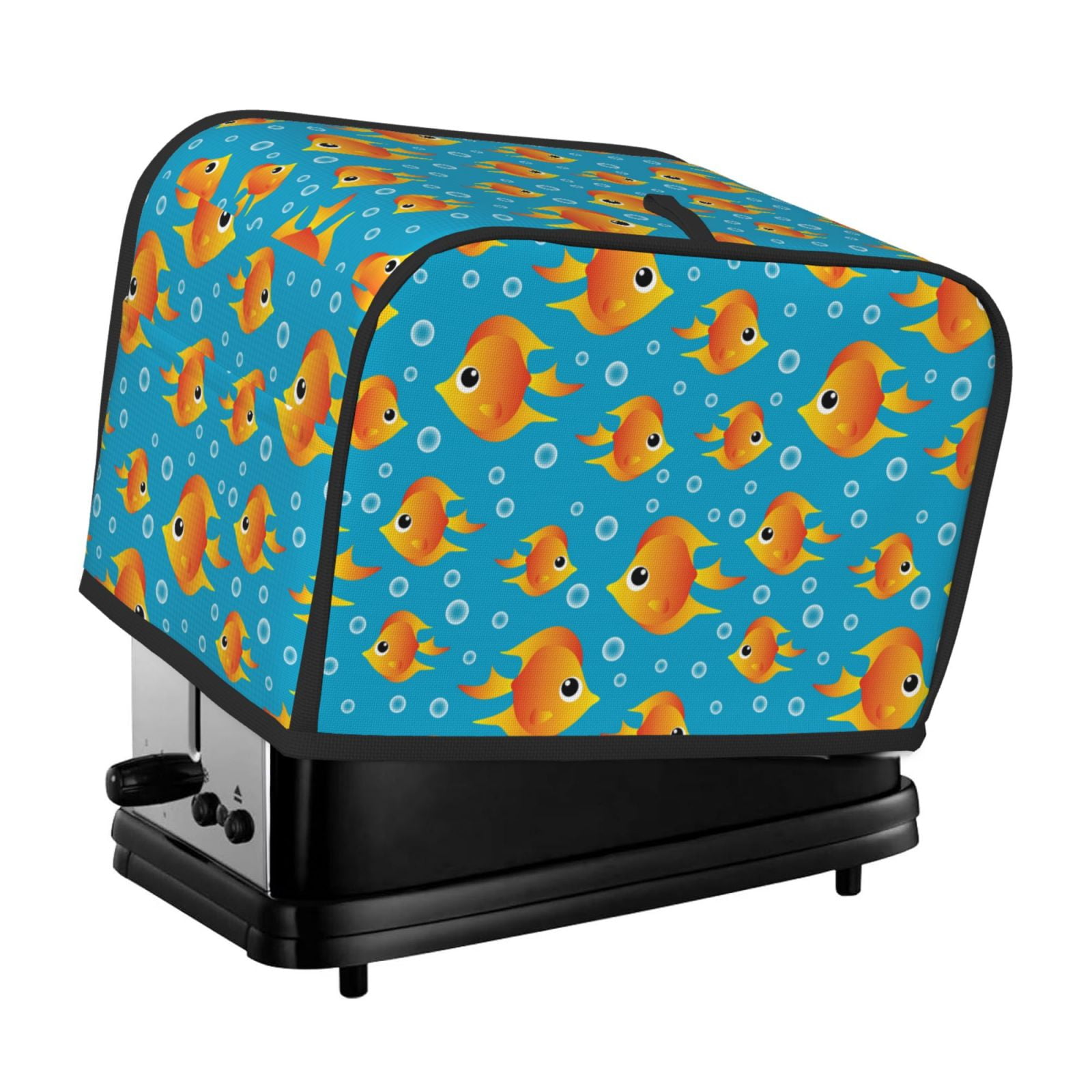 Toaster Cover 2 Slice, Bright golden cartoon fish Cute 2 slice Toaster ...