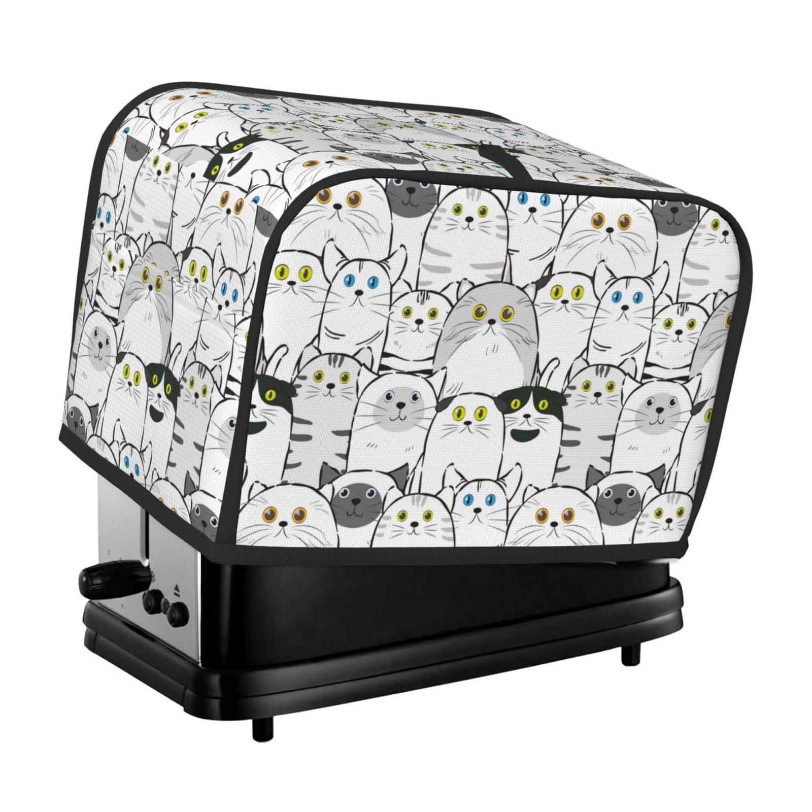 Toaster Cover 2 Slice - Classic Cute Cartoon Cat Kitchen Bread Machine ...
