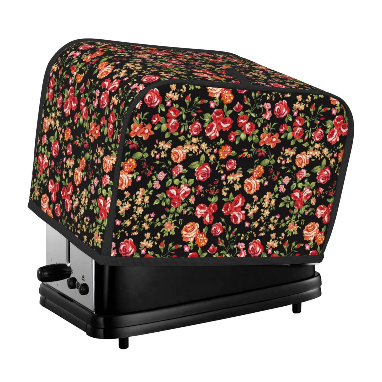 Toaster Cover 2 Slice, Colorful Rose Flowers Cute 2 slice Toaster Oven ...