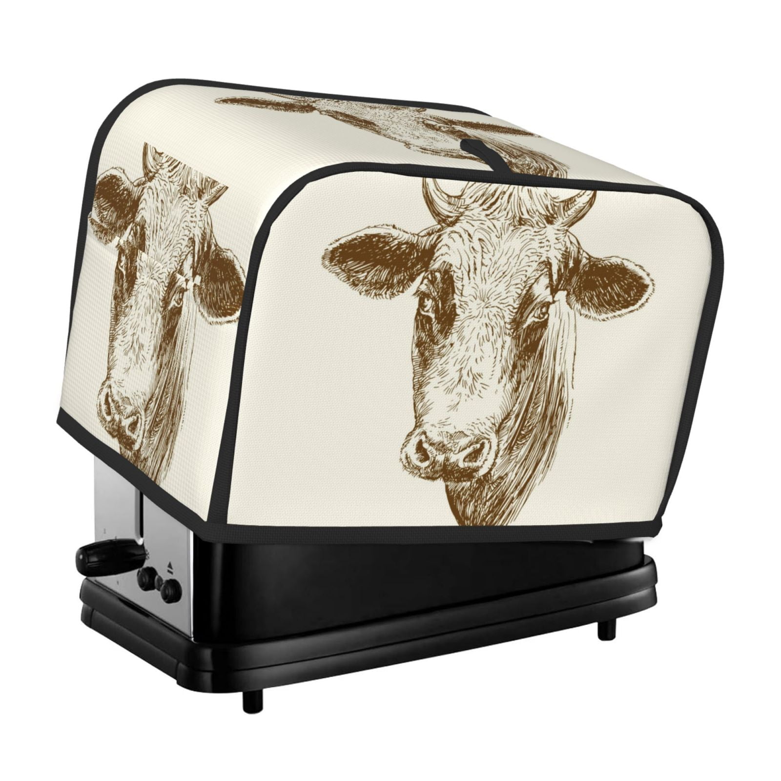 Toaster Cover 2 Slice, Cow Cute 2 slice Toaster Oven Cover For Kitchen ...