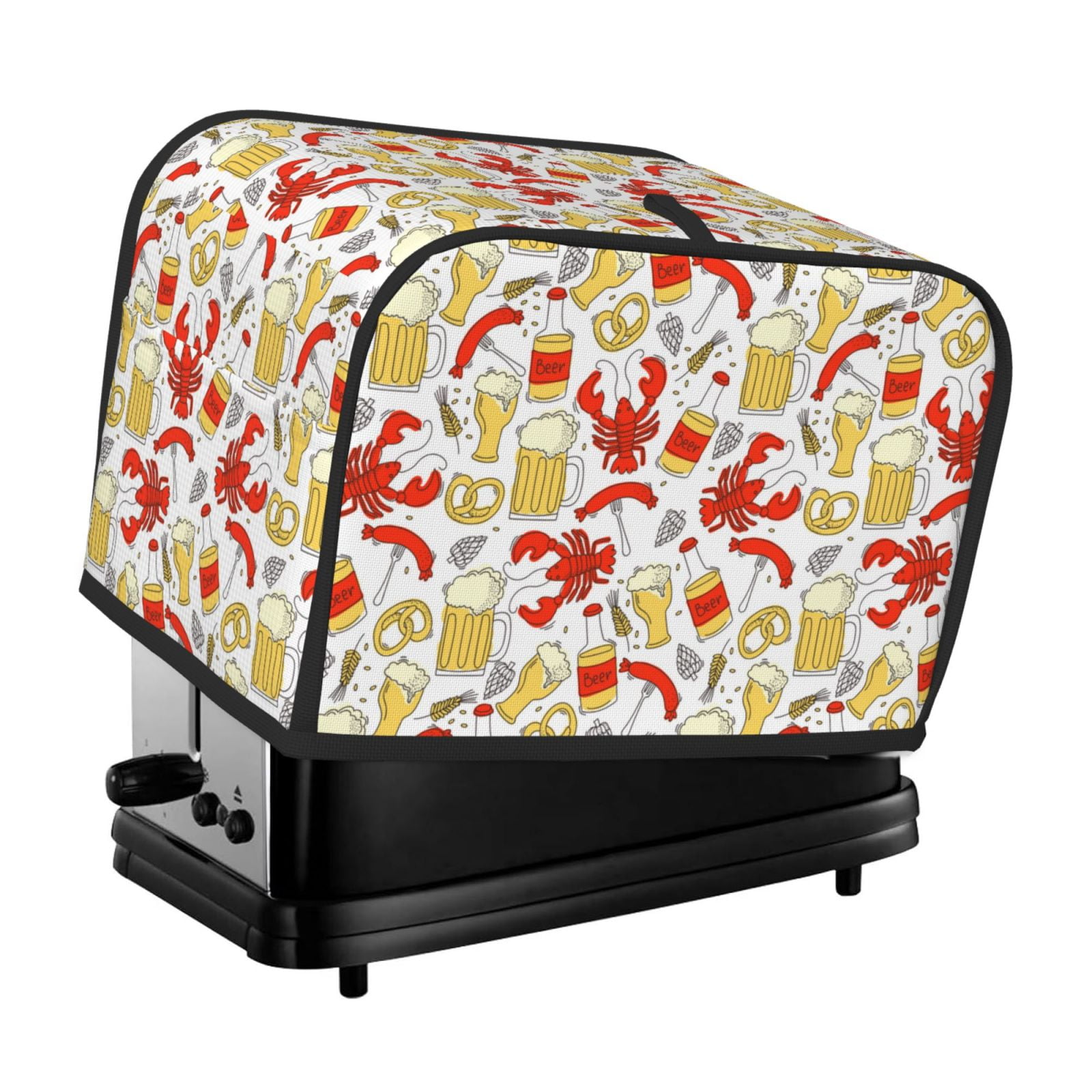 Toaster Cover 2 Slice - Crabs And Beer Kitchen Bread Machine Protector ...