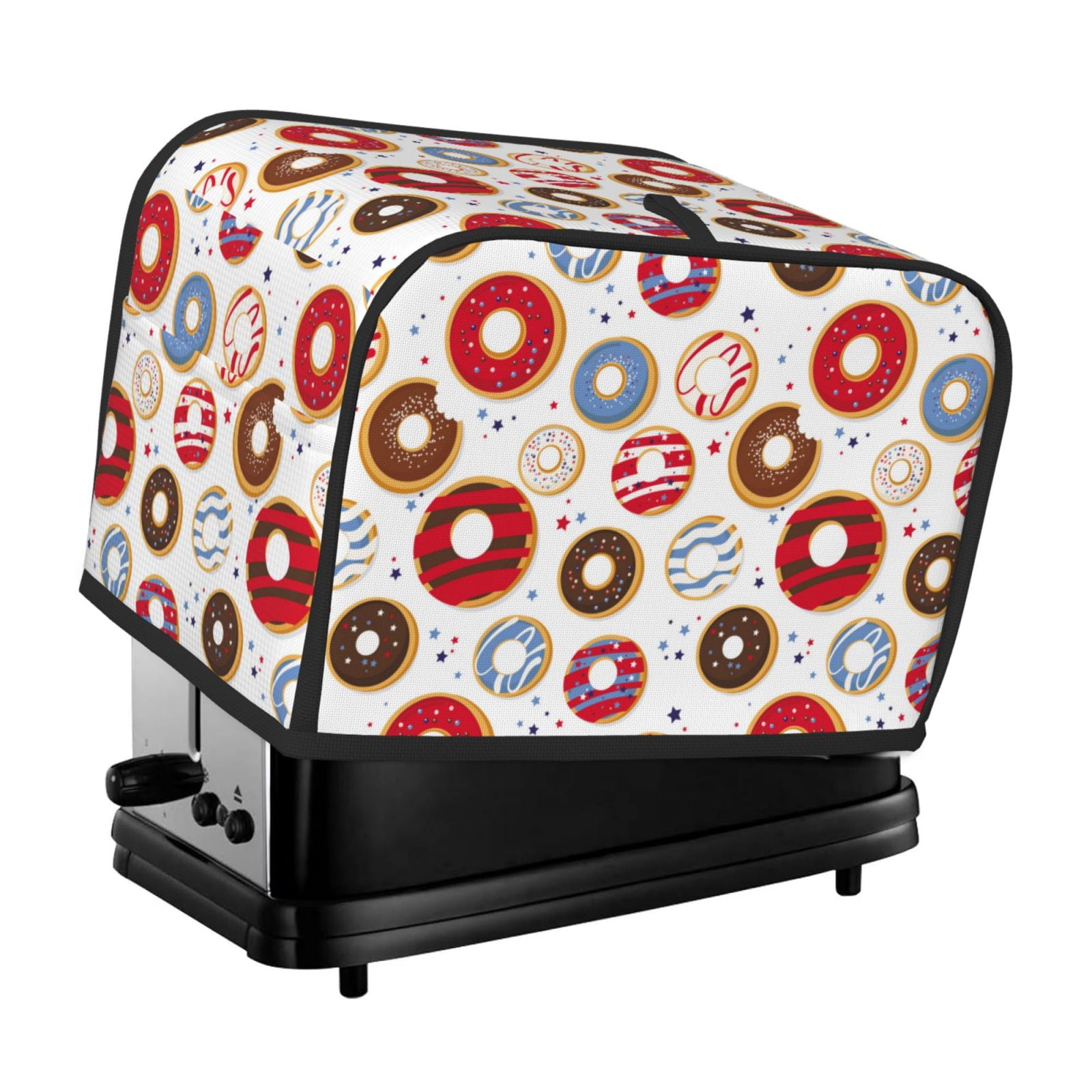 Toaster Cover 2 Slice - Donut Print with Stars Kitchen Bread Machine ...