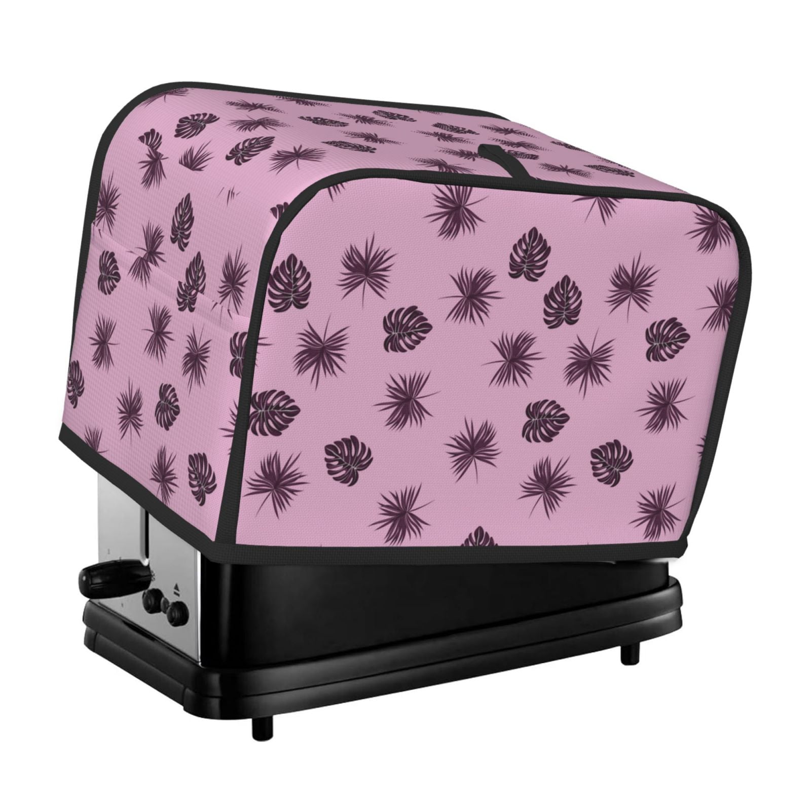 Toaster Cover 2 Slice, Lightpurple Leaves Cute 2 slice Toaster Oven ...