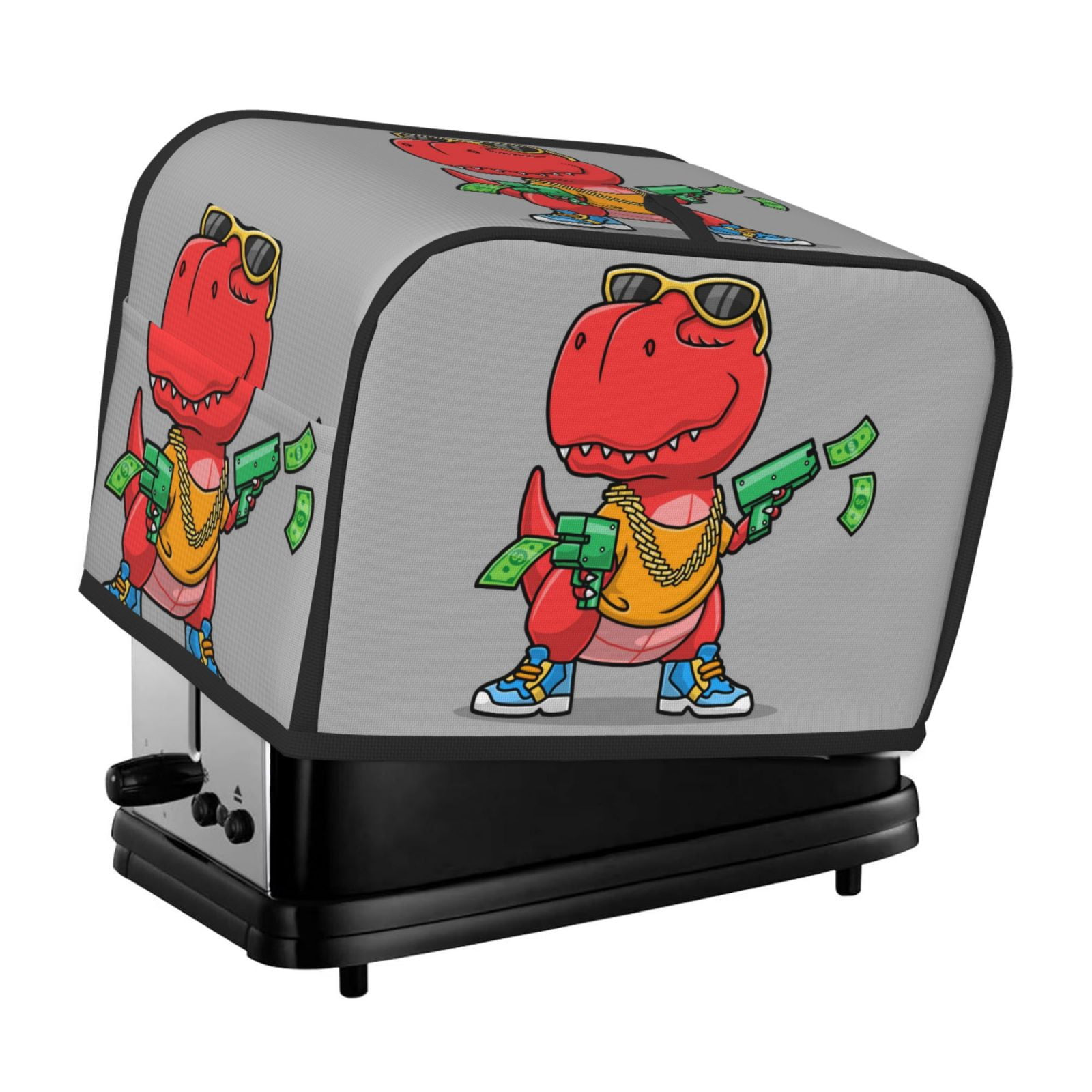 Toaster Cover 2 Slice - Red Cool Rich Dinosaur Kitchen Bread Machine ...