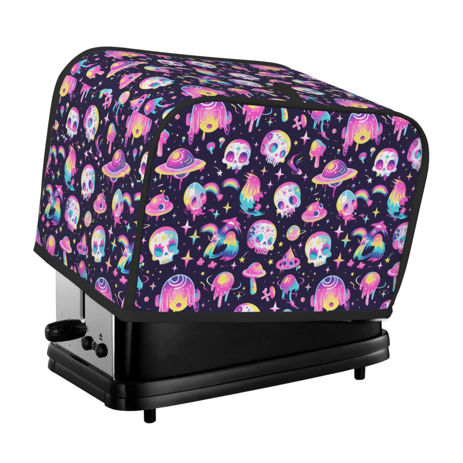 Toaster Cover 2 Slice - Skull mushroom space Kitchen Bread Machine ...