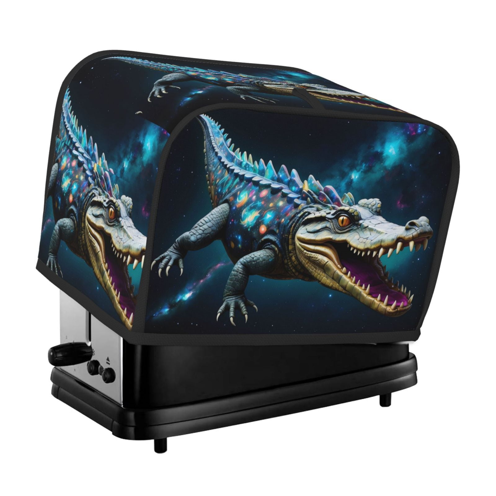 Toaster Cover 2 Slice - Starry Sky Colorful Crocodile Kitchen Bread ...