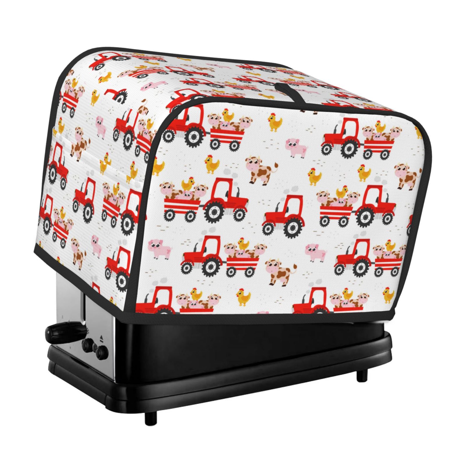 Toaster Cover 2 Slice - Tractor With Farm Animals Kitchen Bread Machine ...