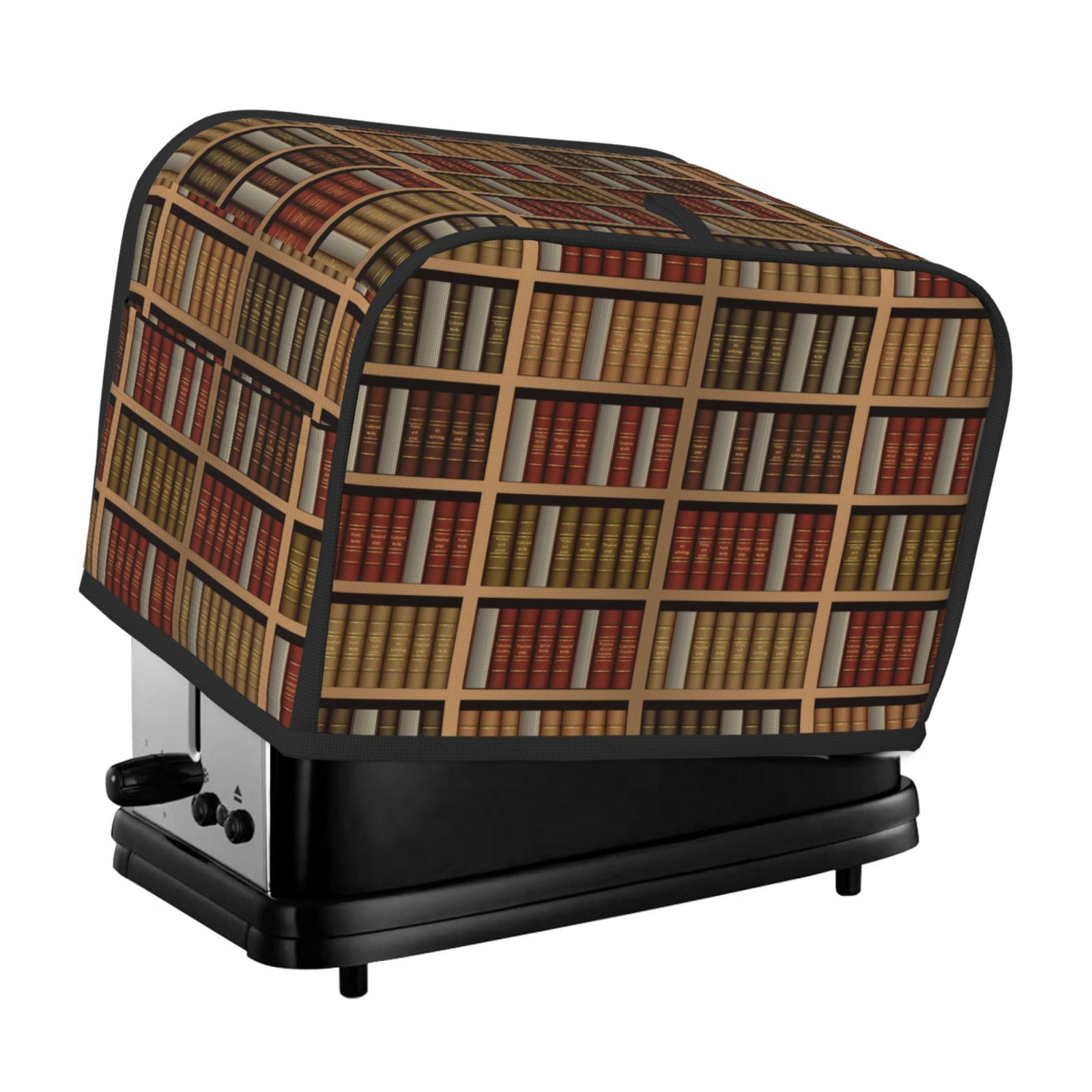 Toaster Cover 2 Slice - bright bookcase bookshelf print Kitchen Bread ...