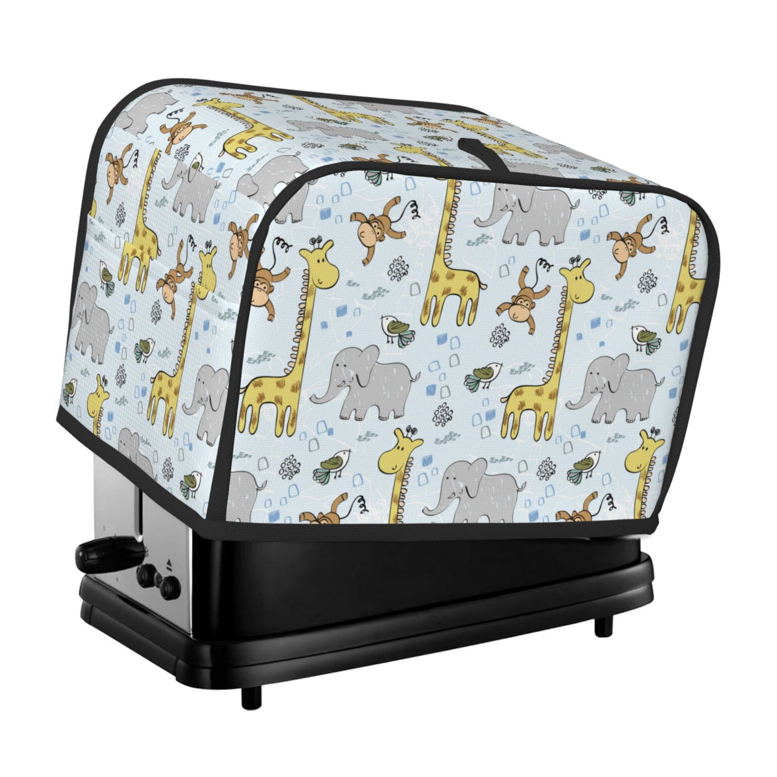 Toaster Cover 2 Slice, giraffe monkey_A Cute 2 slice Toaster Oven Cover ...