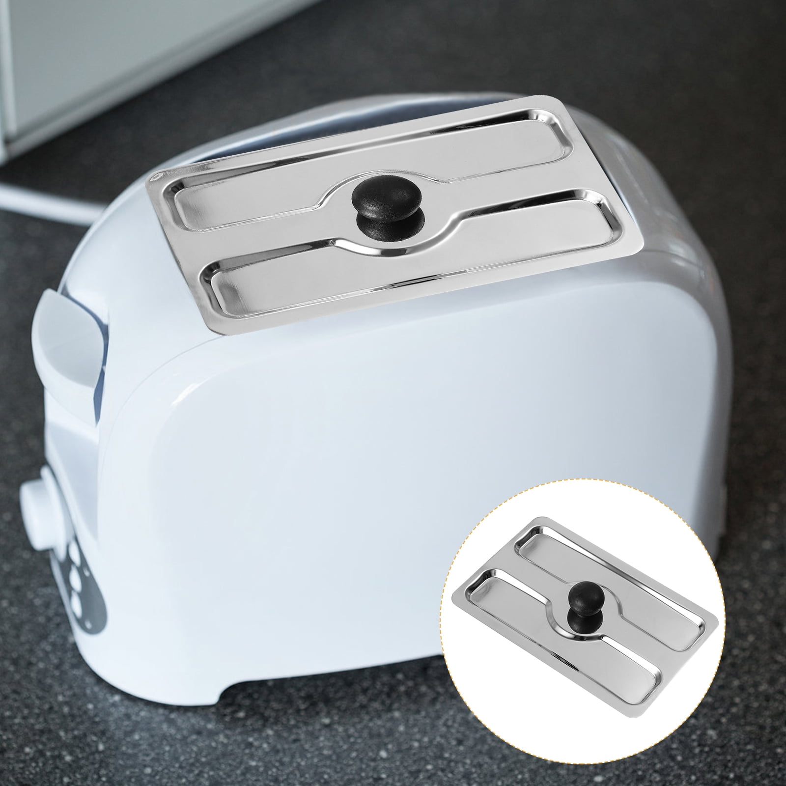 Toaster Cover Electric Bread Maker Upper Cover Stainless Steel Toaster ...