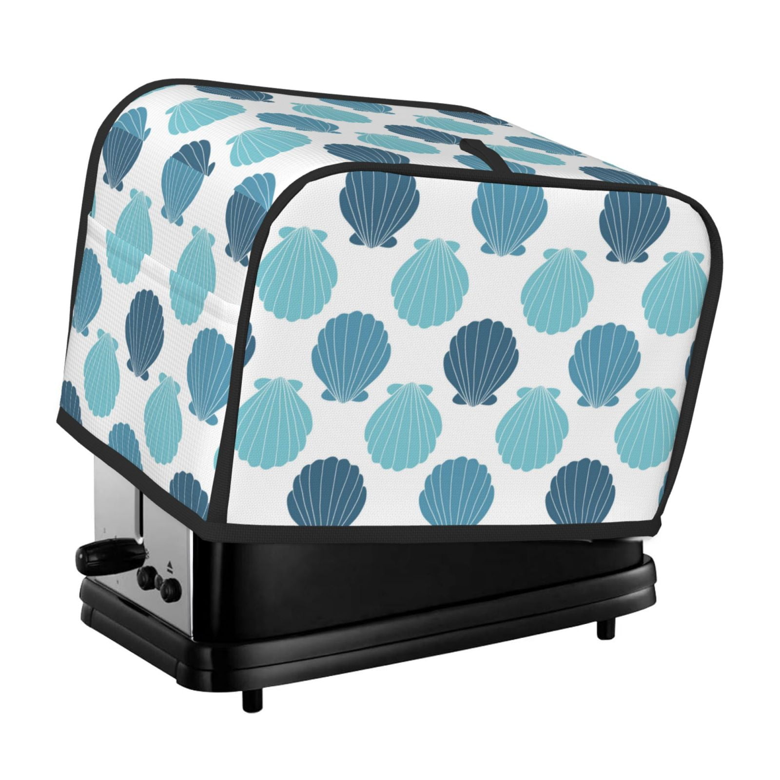 Toaster Covers 2 Slice, Blue scallop Waterproof Bread Machine Cover ...
