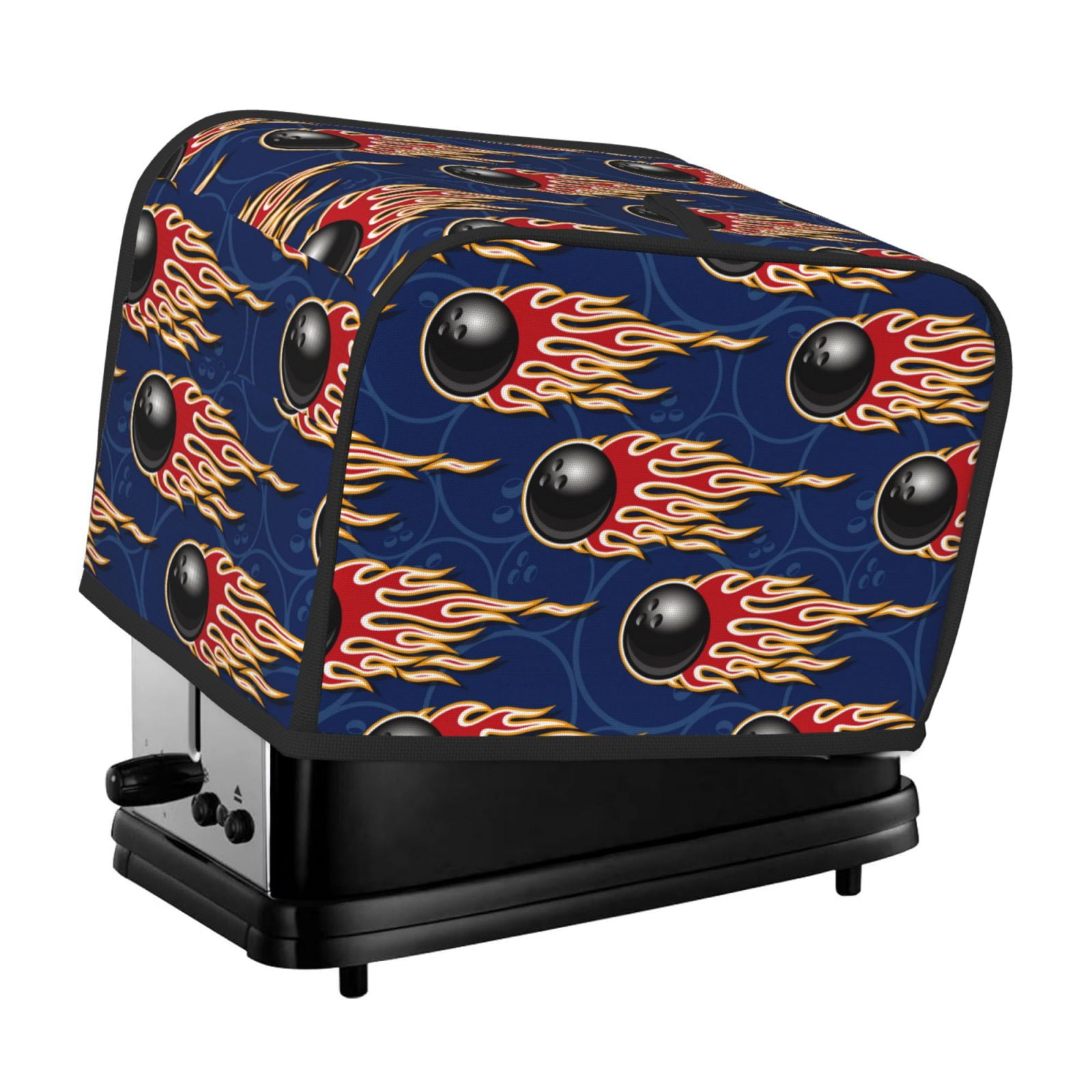 Toaster Covers 2 Slice, Bowling Ball And Flame Waterproof Bread Machine ...