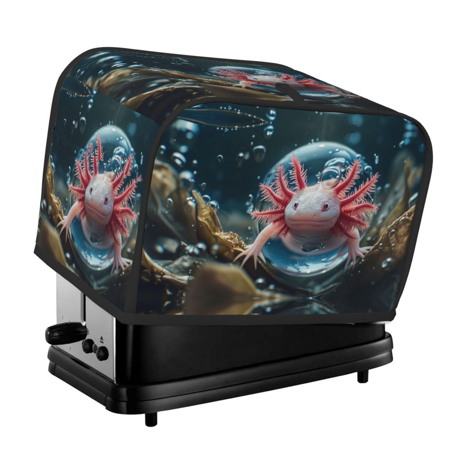 Toaster Covers 2 Slice, Bubbles Axolotl Fantasy Waterproof Bread ...