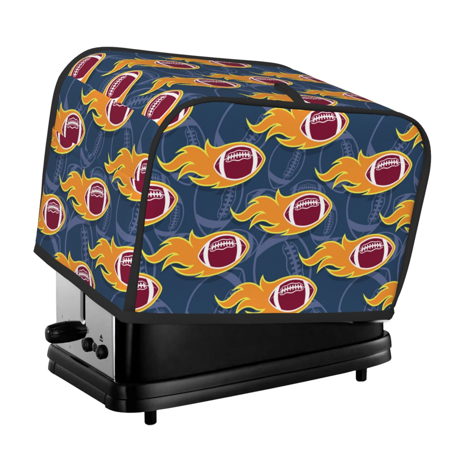 Toaster Covers 2 Slice, Burning Rugby Balls Waterproof Bread Machine ...