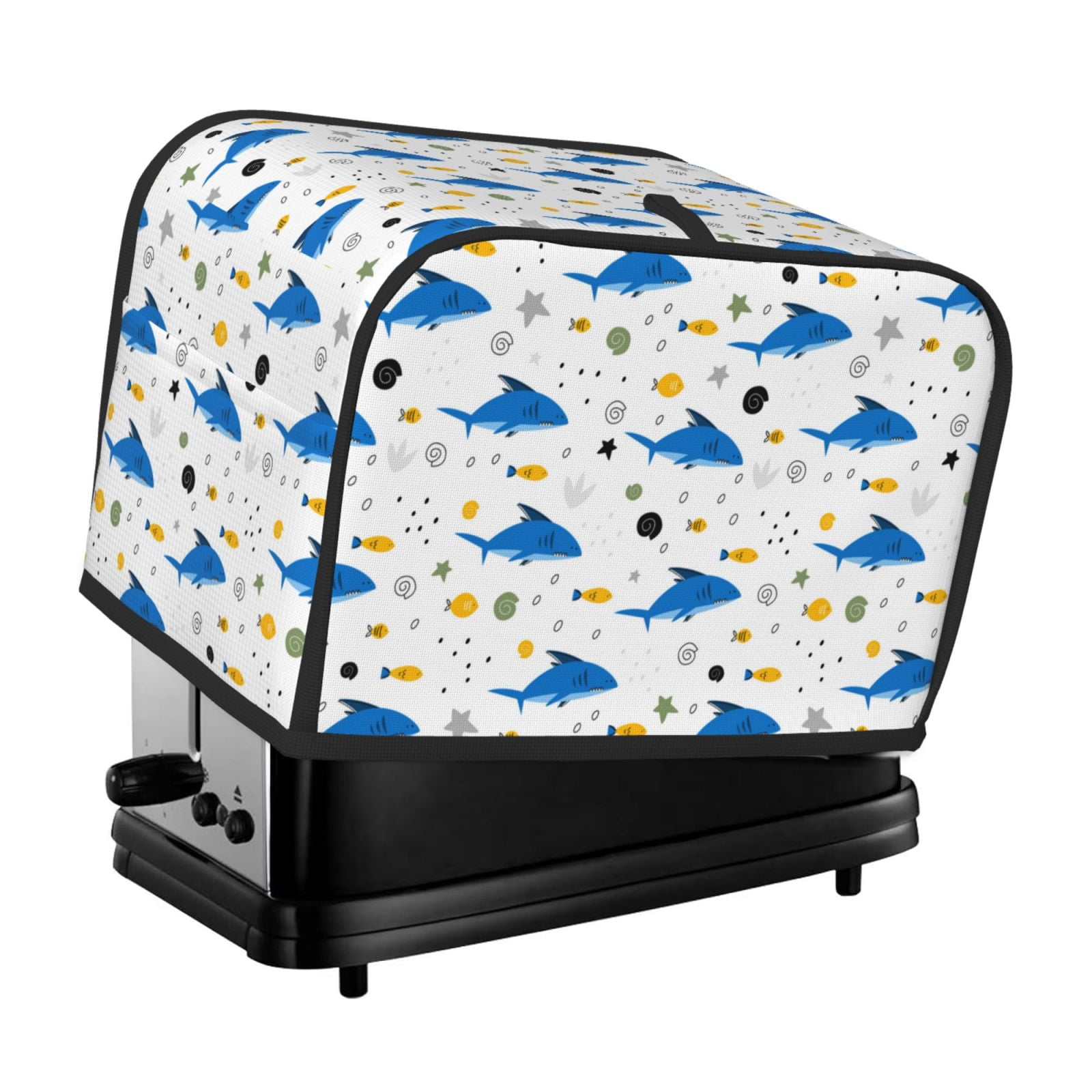 Toaster Covers 2 Slice, Cartoon Cute Shark Waterproof Bread Machine ...