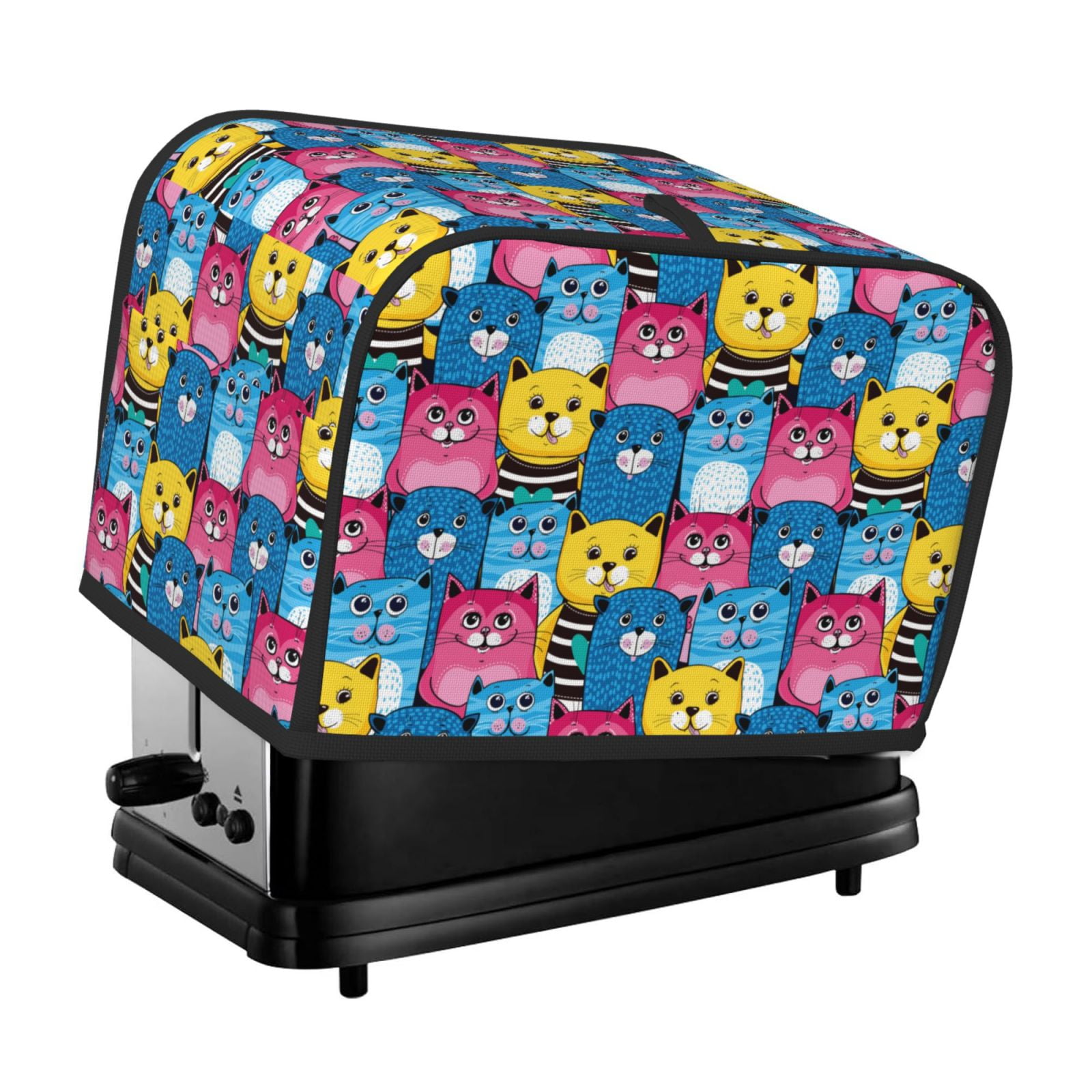 Toaster Covers 2 Slice, Classic Colorful Cute Cartoon Cat Waterproof ...
