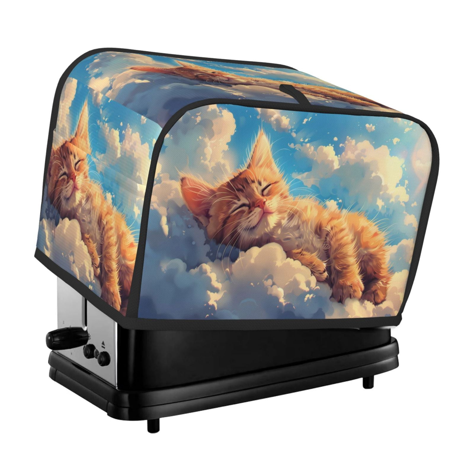 Toaster Covers 2 Slice, Cloud Sleeping Cat Waterproof Bread Machine ...