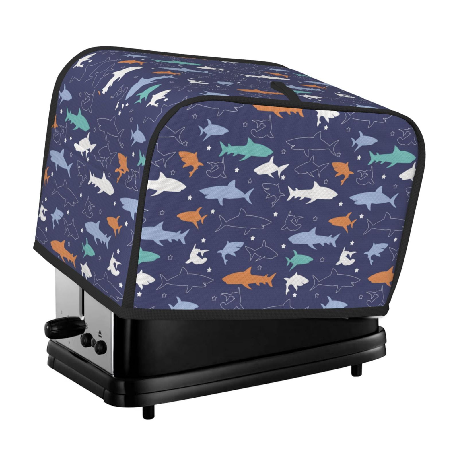 Toaster Covers 2 Slice, Colorful Shark cartoon Waterproof Bread Machine ...