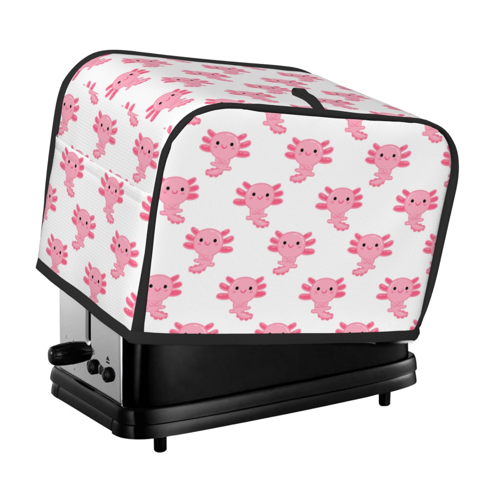 Toaster Covers 2 Slice, Cute Axolotl pink Waterproof Bread Machine ...