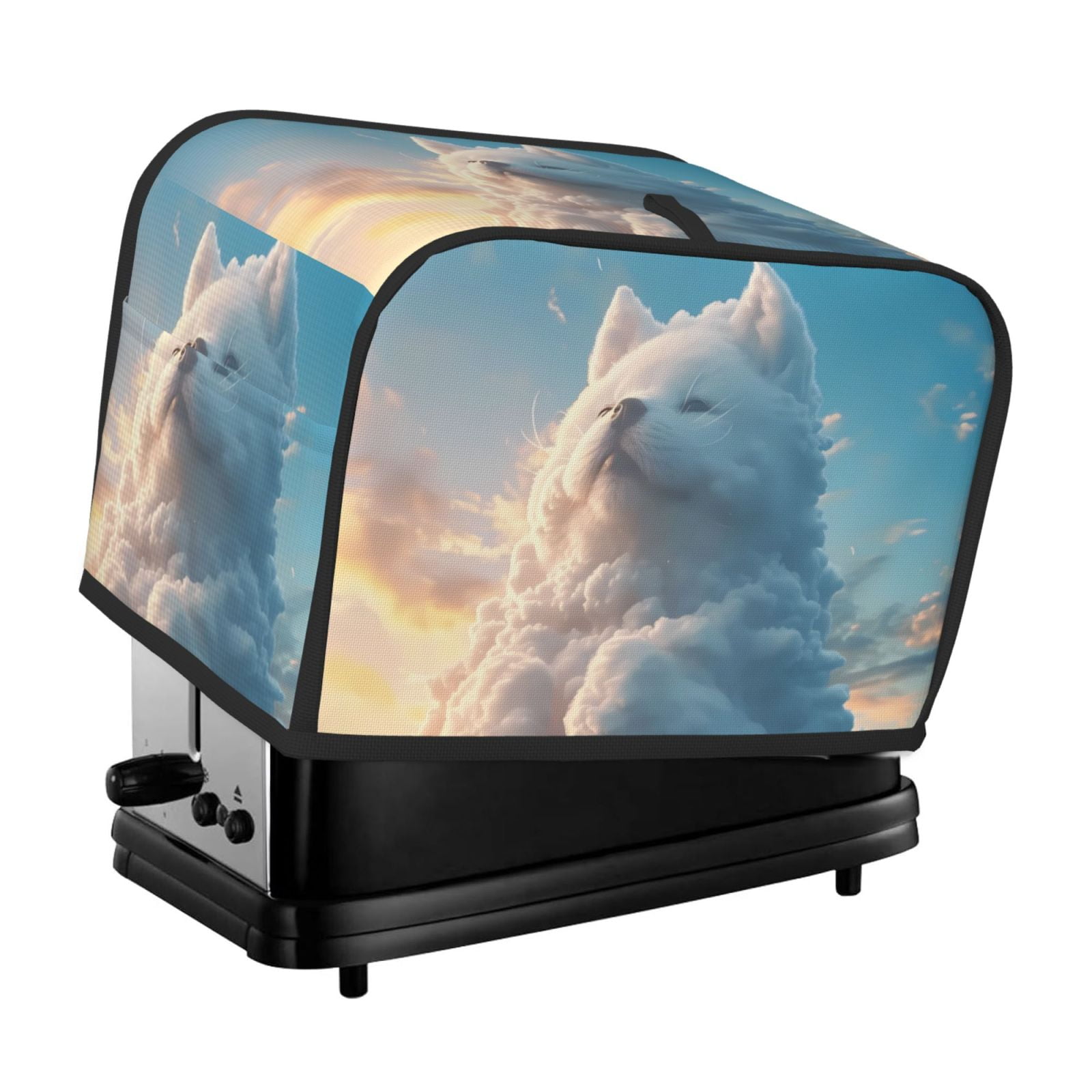 Toaster Covers 2 Slice, Cute Cloud Cat Waterproof Bread Machine Cover ...