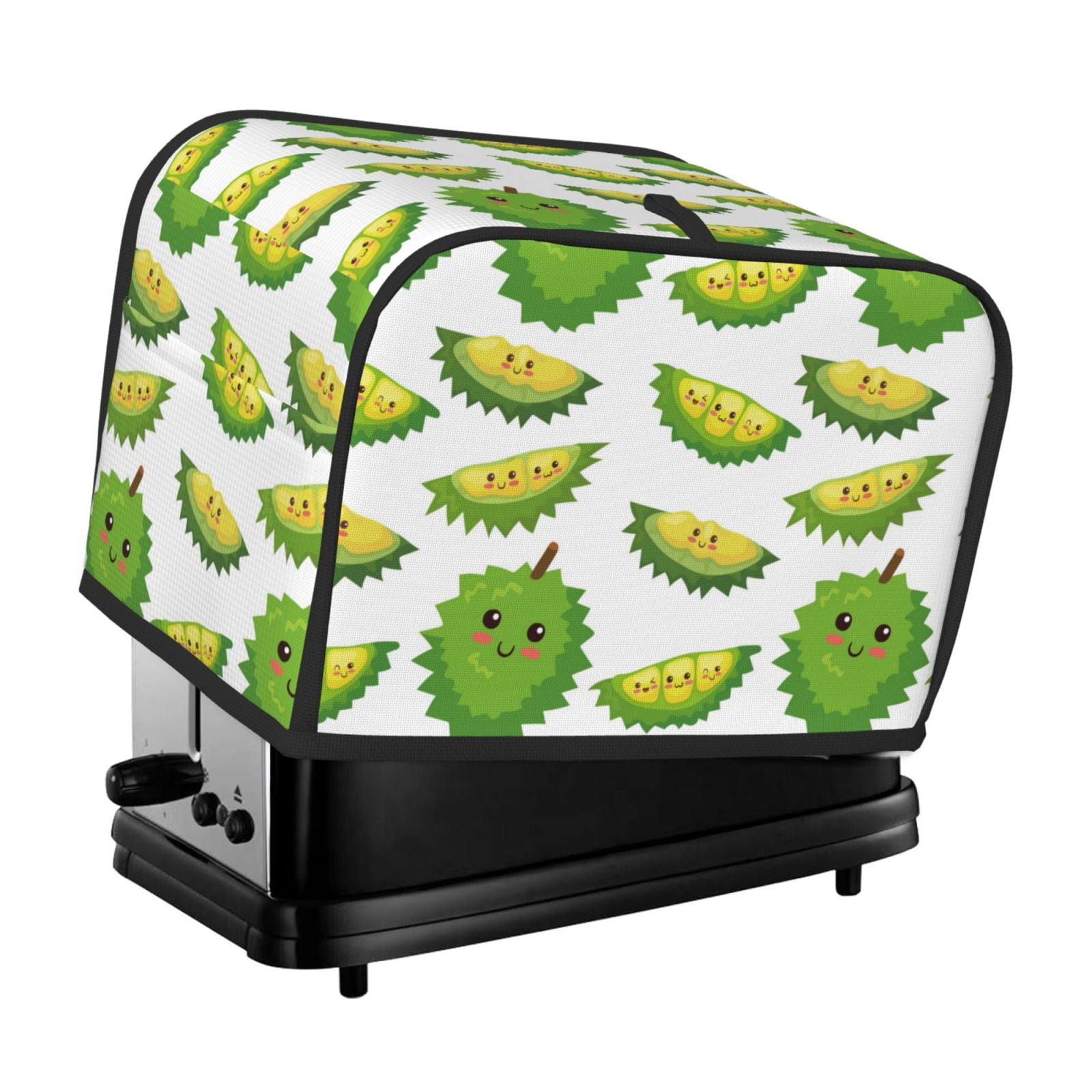Toaster Covers 2 Slice, Cute Durian Mint Green Waterproof Bread Machine ...