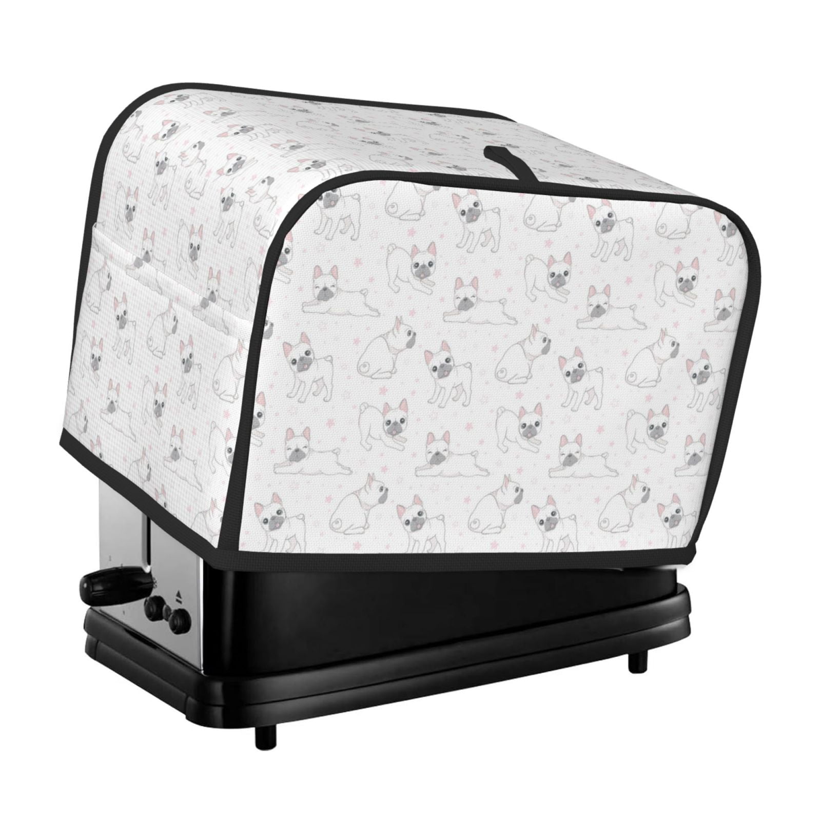 Toaster Covers 2 Slice, Cute French Bulldog Stars Waterproof Bread ...