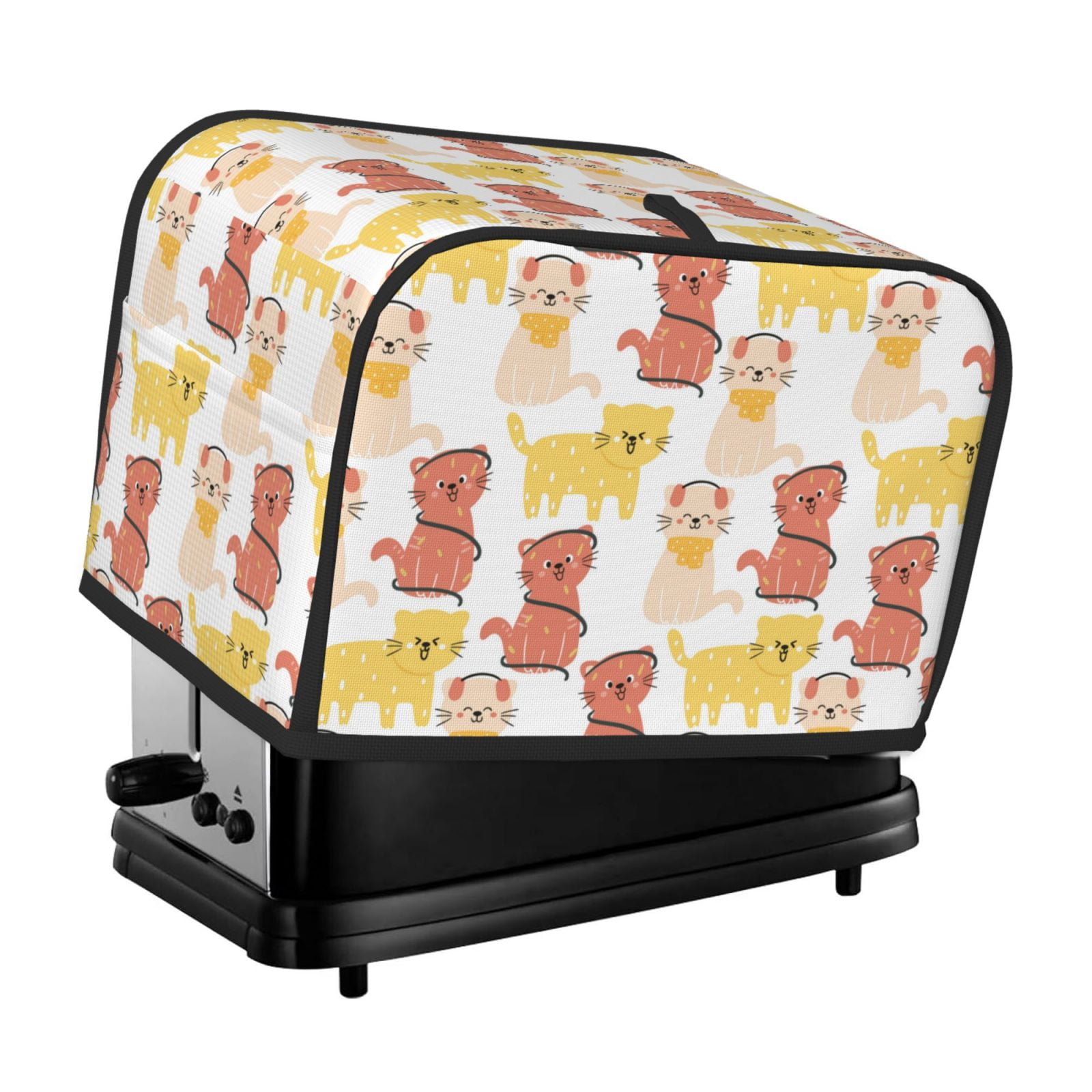 Toaster Covers 2 Slice, Cute Painted Cartoon Cat Waterproof Bread ...