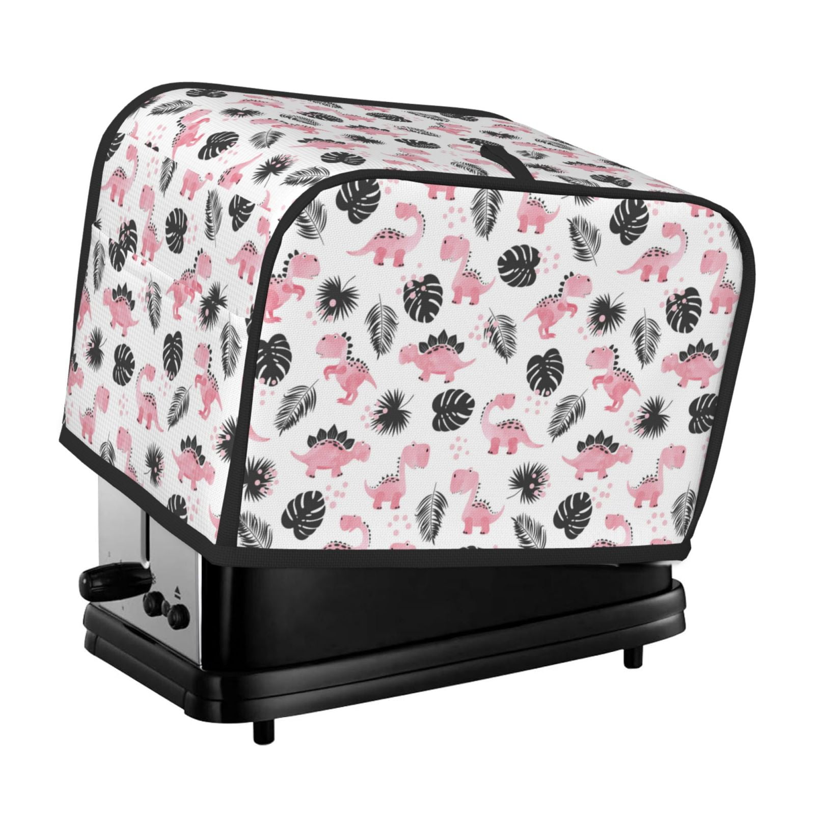 Toaster Covers 2 Slice, Cute Pink dinosaur Waterproof Bread Machine ...