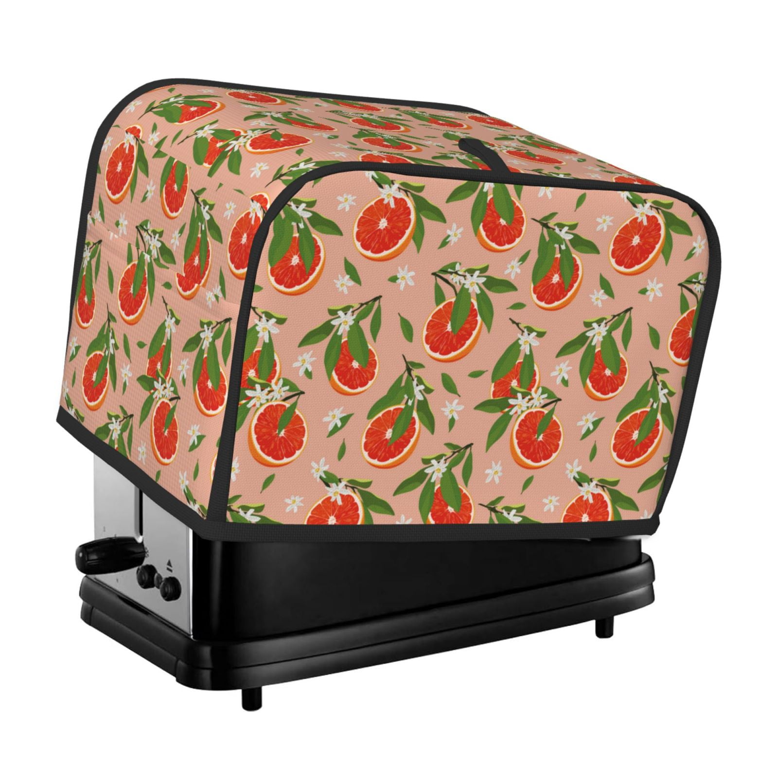 Toaster Covers 2 Slice, Cute Red Orange Flower Waterproof Bread Machine ...