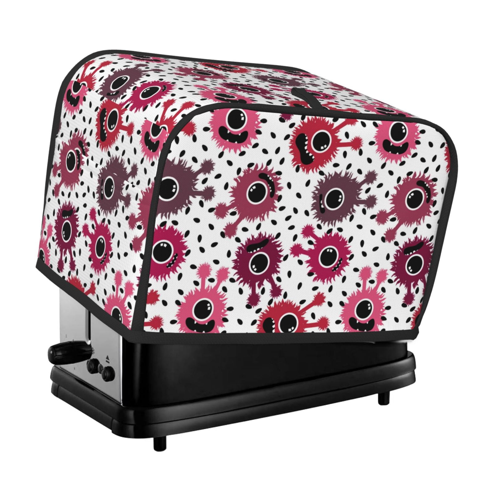 Toaster Covers 2 Slice, Cute cartoon eyes red Waterproof Bread Machine ...