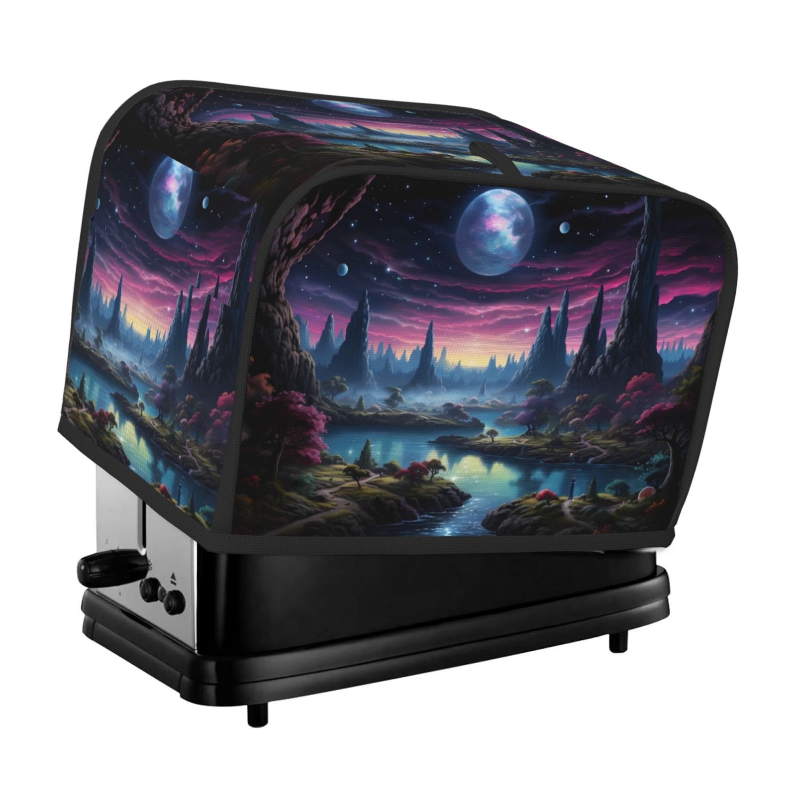 Toaster Covers 2 Slice, Fantasy Landscape Starry Night Waterproof Bread ...