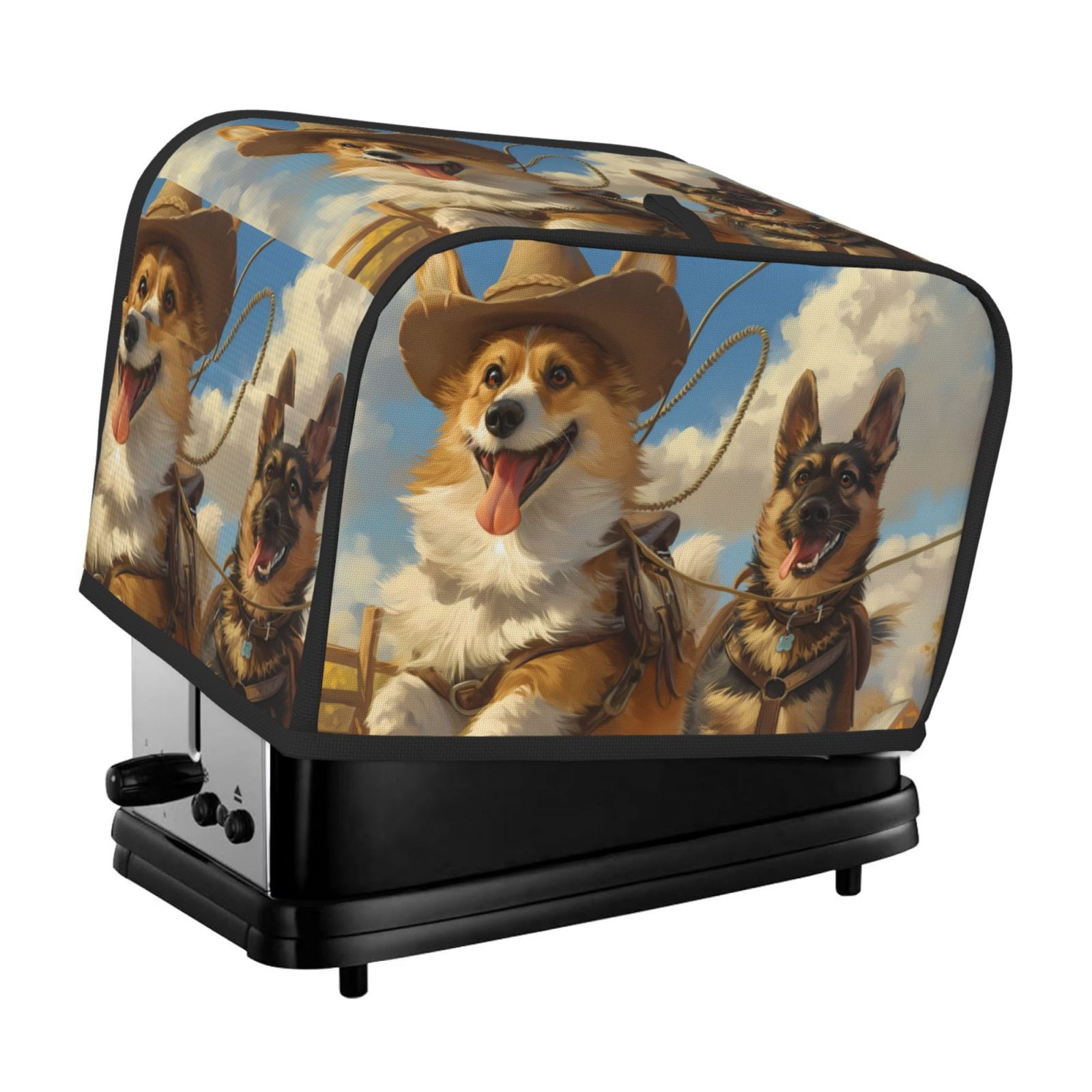 Toaster Covers 2 Slice, Farm Corgi German Shepherd Waterproof Bread ...