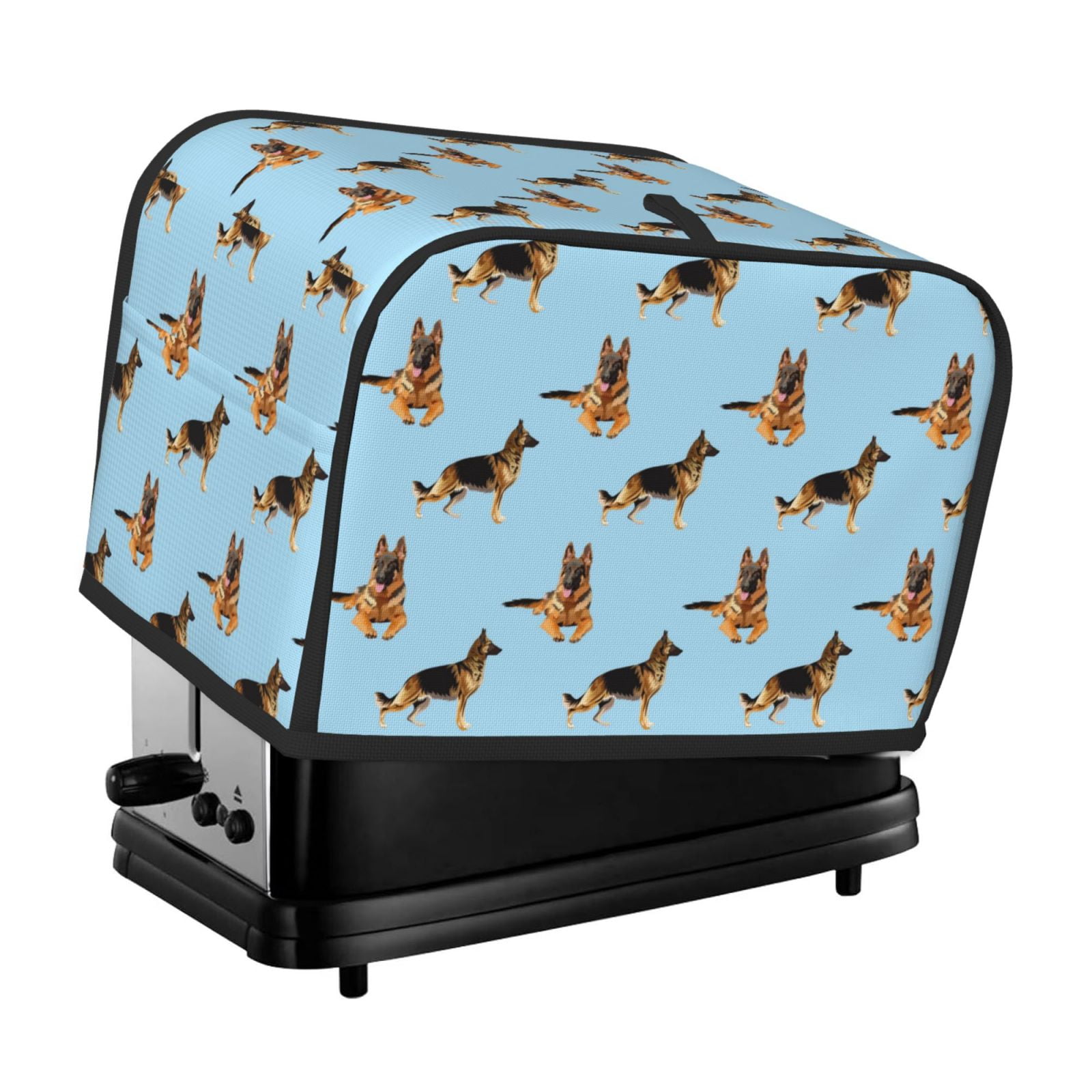 Toaster Covers 2 Slice, German Shepherd Dog Blue Waterproof Bread ...