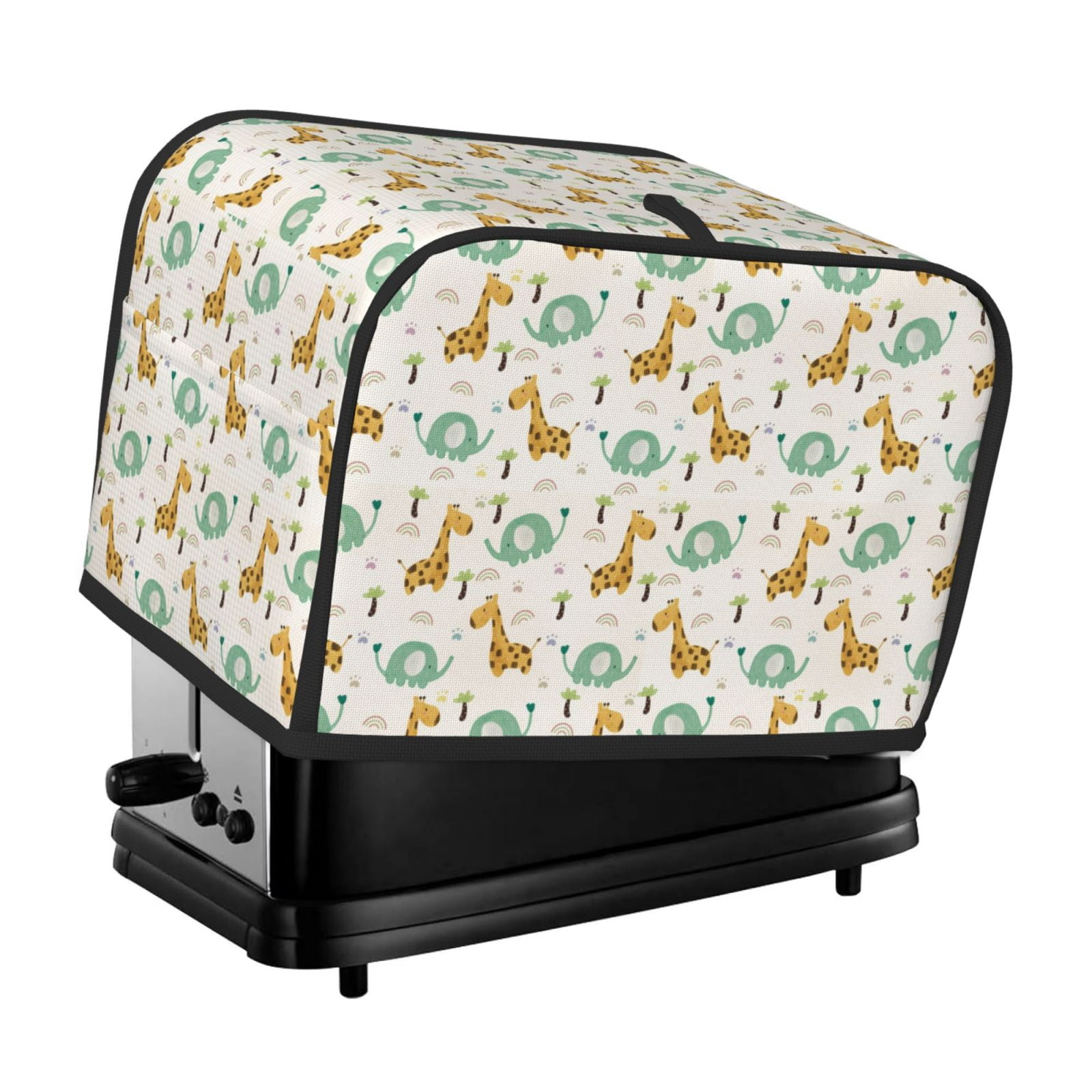 Toaster Covers 2 Slice, Giraffe And Elephant Waterproof Bread Machine ...