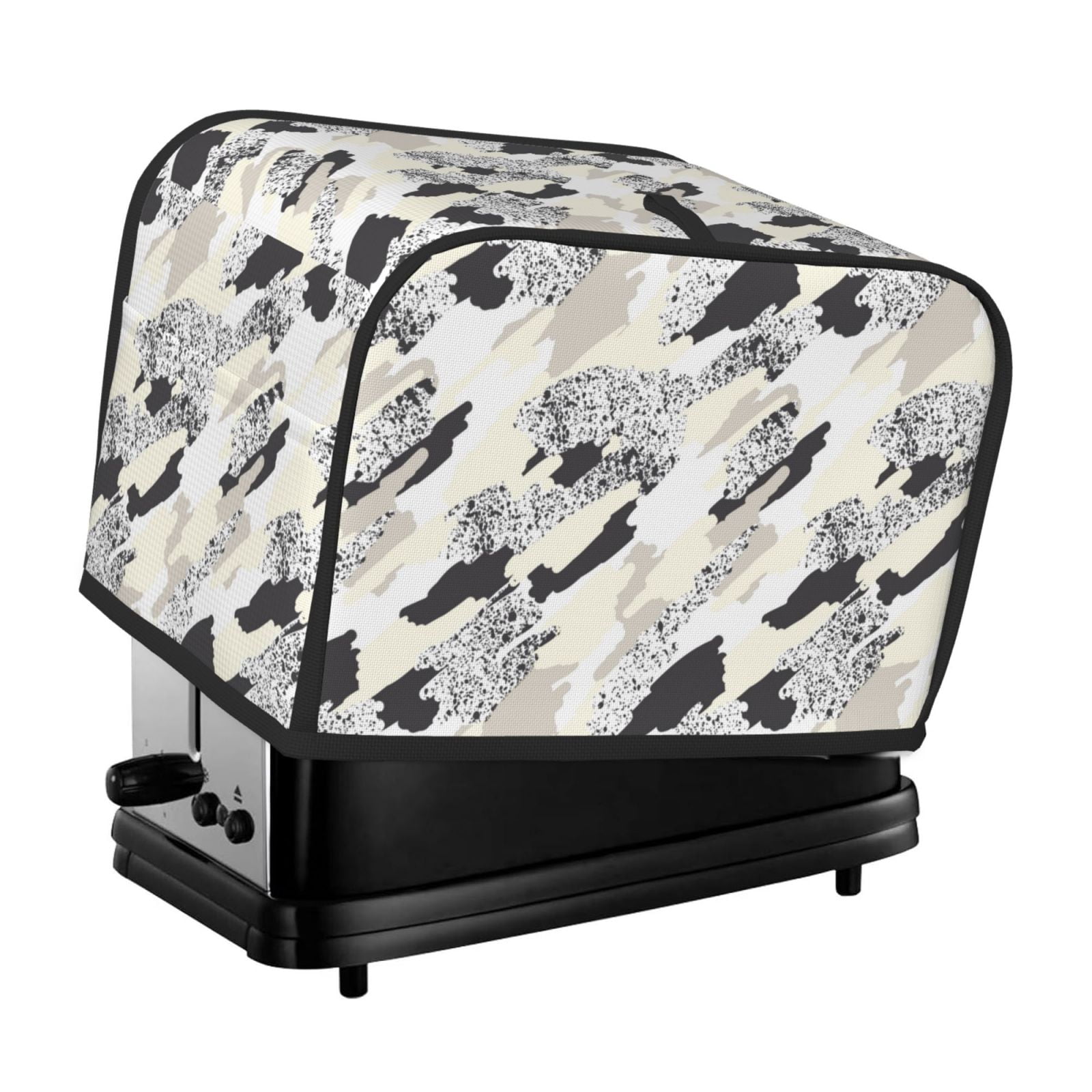 Toaster Covers 2 Slice, Grey White Camouflage Waterproof Bread Machine ...