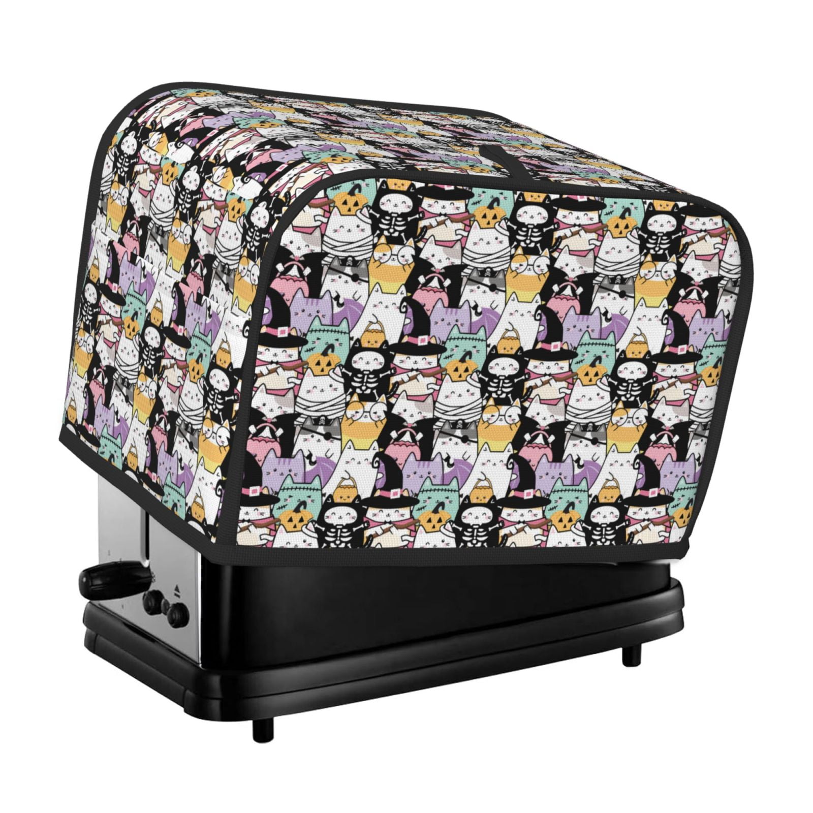 Toaster Covers 2 Slice, halloween cat cute Waterproof Bread Machine ...