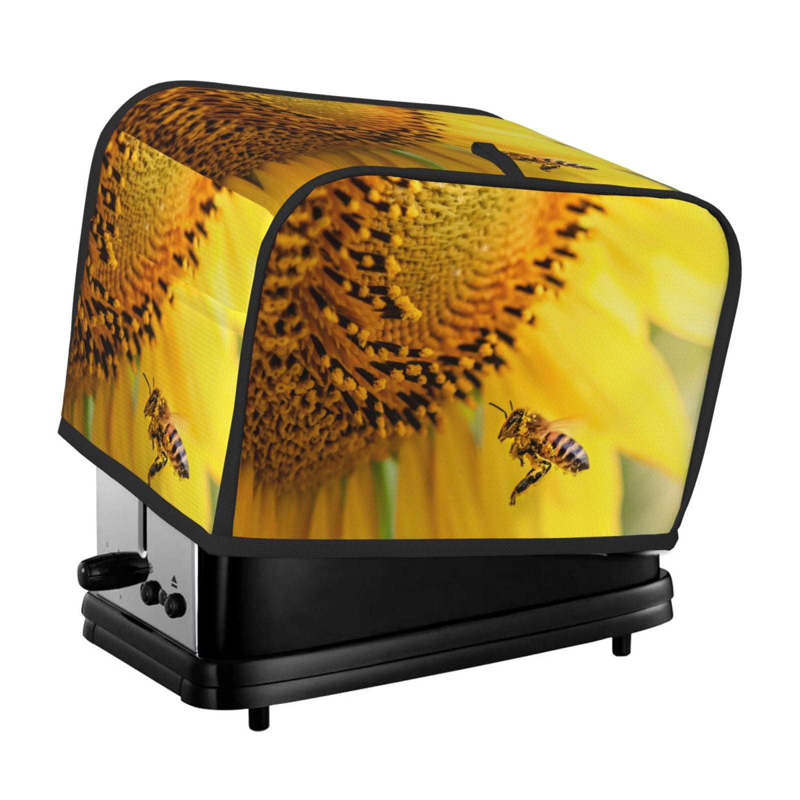 Toaster Covers 2 Slice, Honey Bee Pollinating Sunflower Waterproof ...