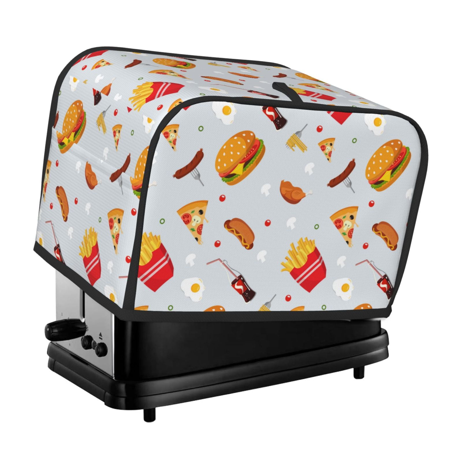 Toaster Covers 2 Slice, Hot Dog Coke Hamburger Pizza Waterproof Bread ...