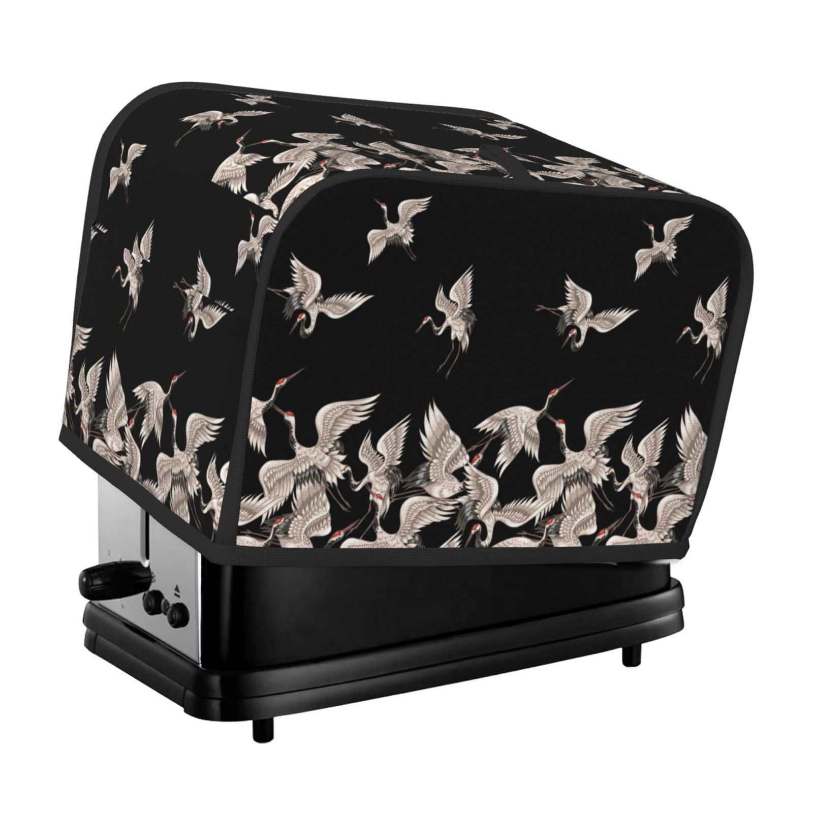 Toaster Covers 2 Slice, Japanese White Crane Waterproof Bread Machine ...