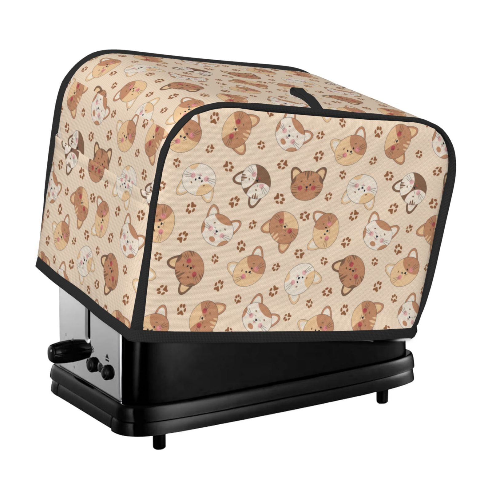 Toaster Covers 2 Slice, Kawaii Cartoon Cat Face Waterproof Bread ...