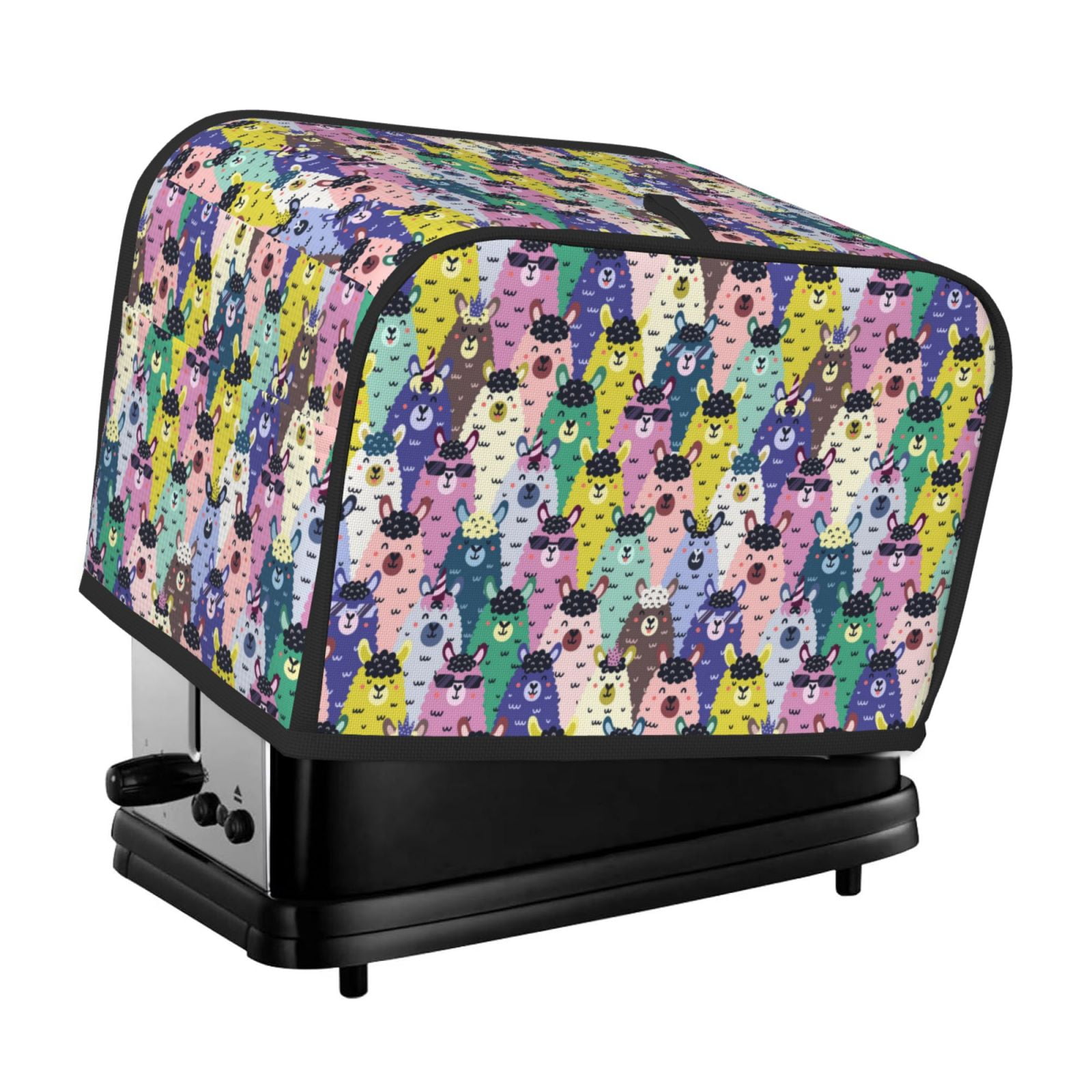 Toaster Covers 2 Slice, Llamas Colorful Waterproof Bread Machine Cover ...