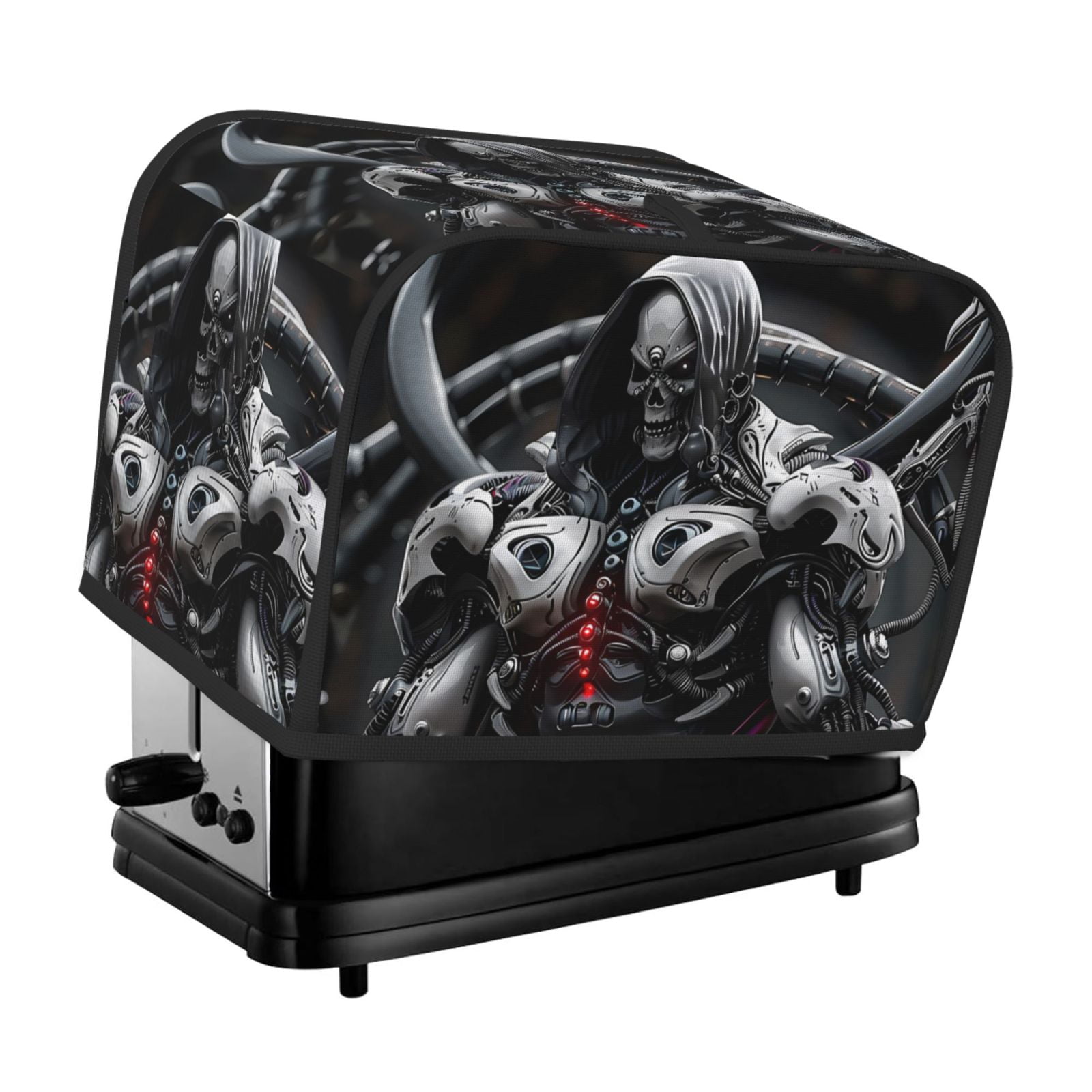 Toaster Covers 2 Slice, Mecha Skeleton Warrior Waterproof Bread Machine ...