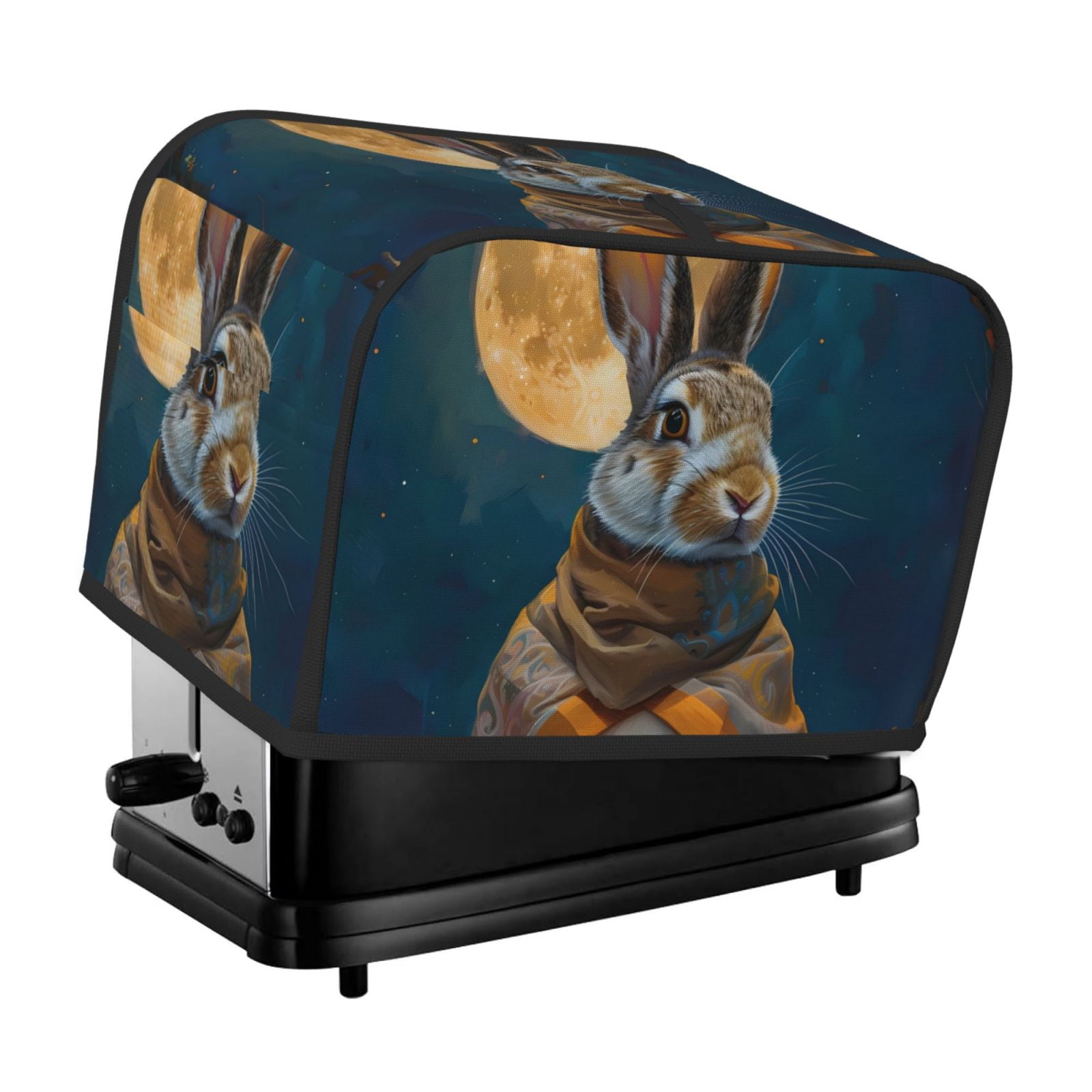 Toaster Covers 2 Slice, Moon Night Sky Cute Rabbit Waterproof Bread ...