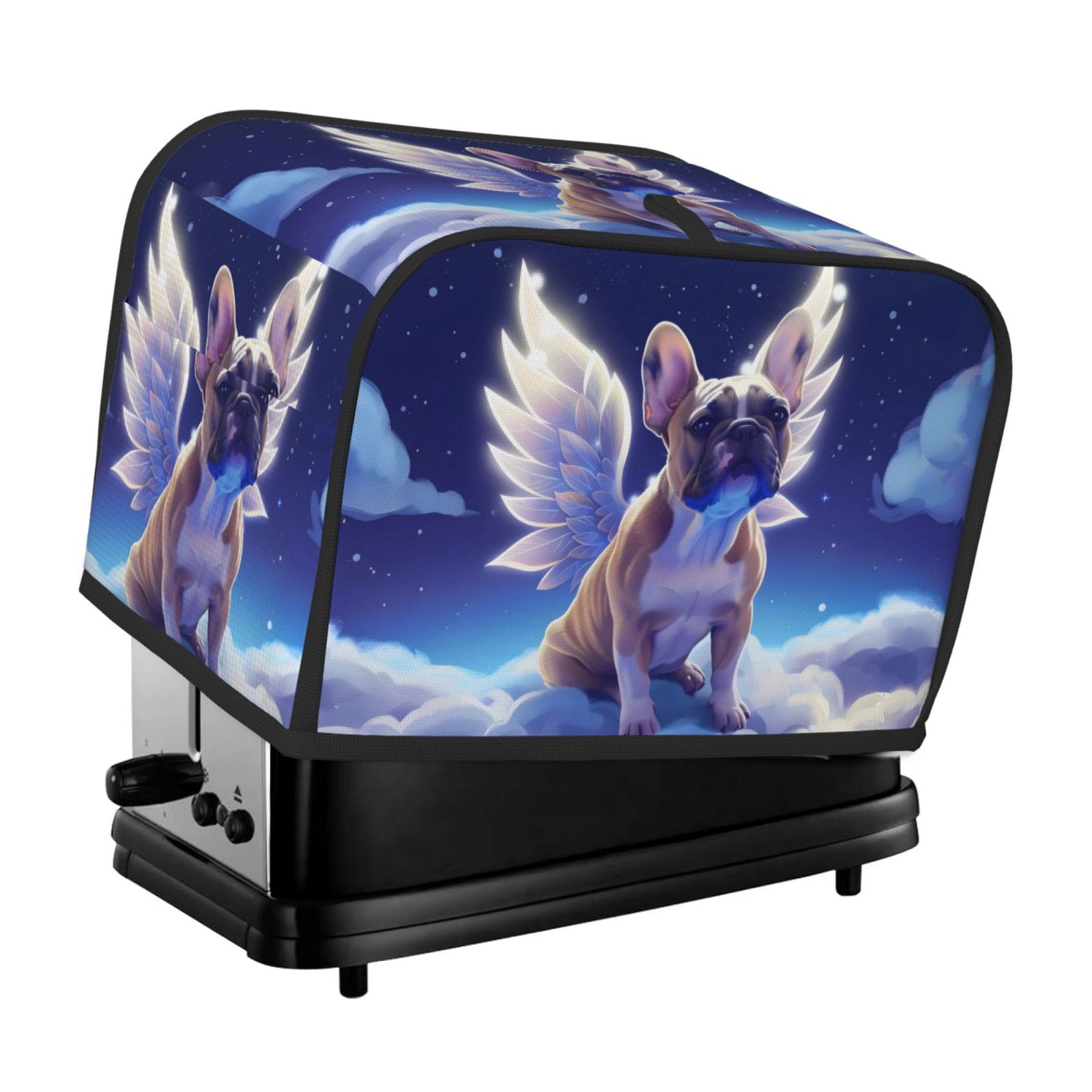 Toaster Covers 2 Slice, Night Sky Winged French Bulldog Waterproof ...