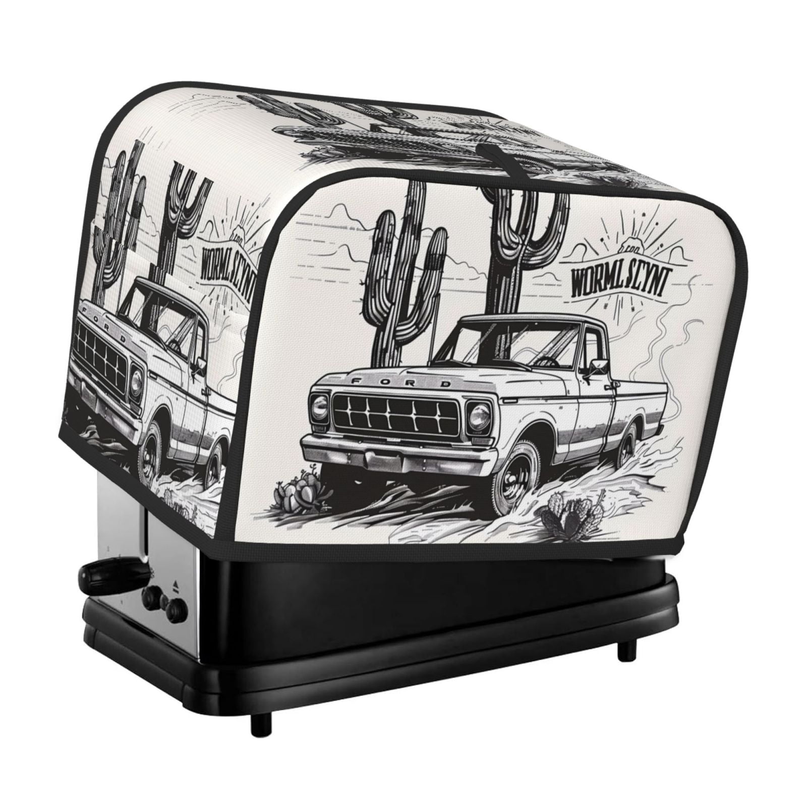 Toaster Covers 2 Slice, Vintage Cactus Pickup Waterproof Bread Machine ...